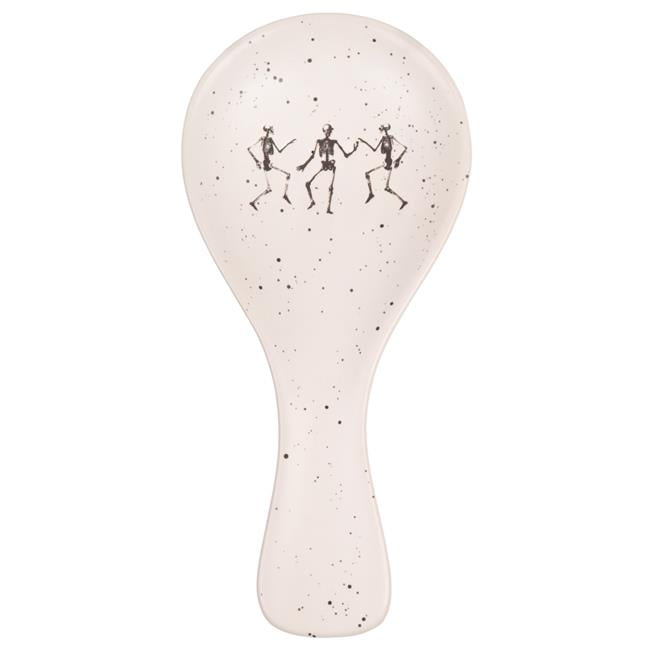 Home Essentials & Beyond 96837 11 in. White Dancing Skeleton Spoonrest ...