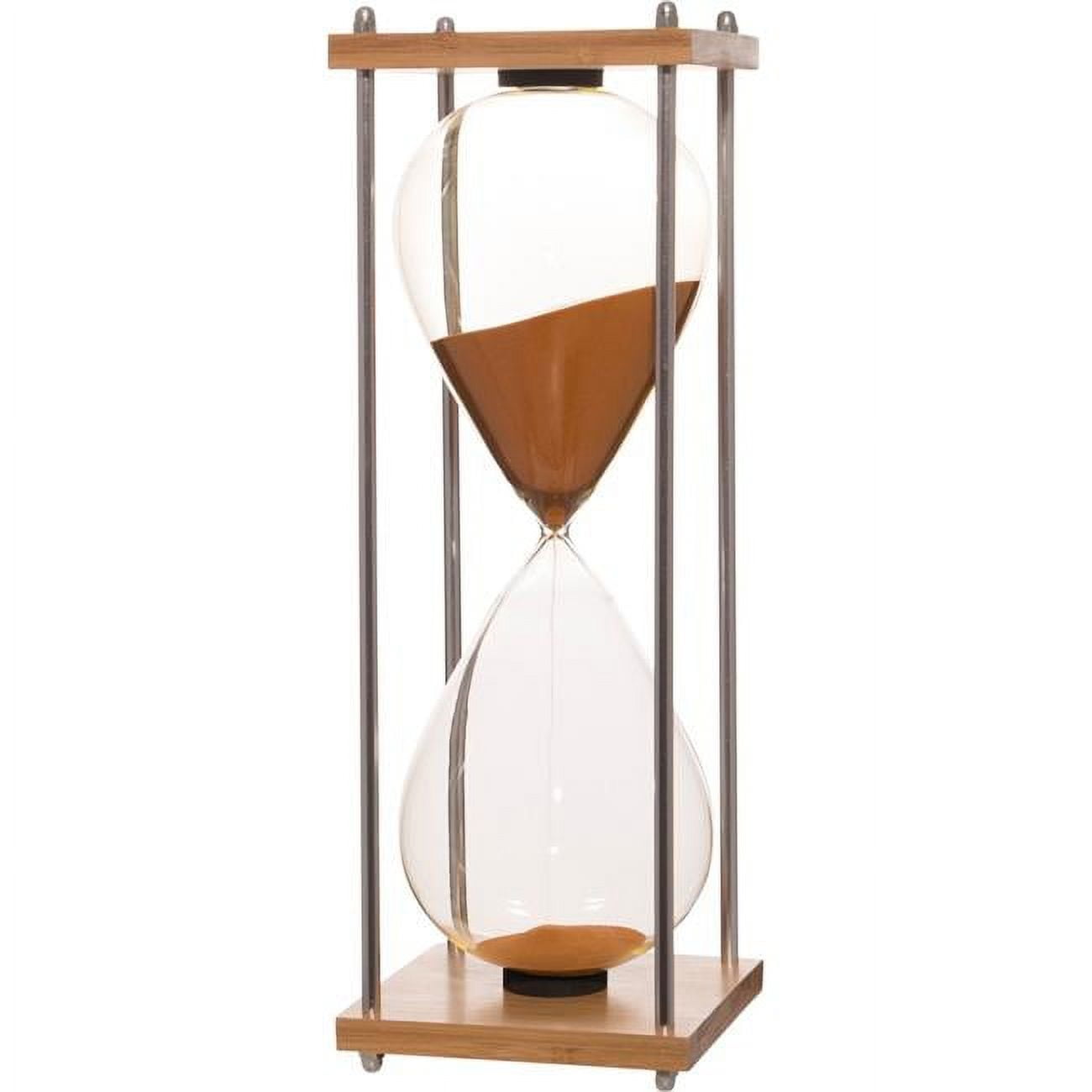 Home Essentials & Beyond 17 in. Natural Bamboo Round Orange 60 Minutes ...