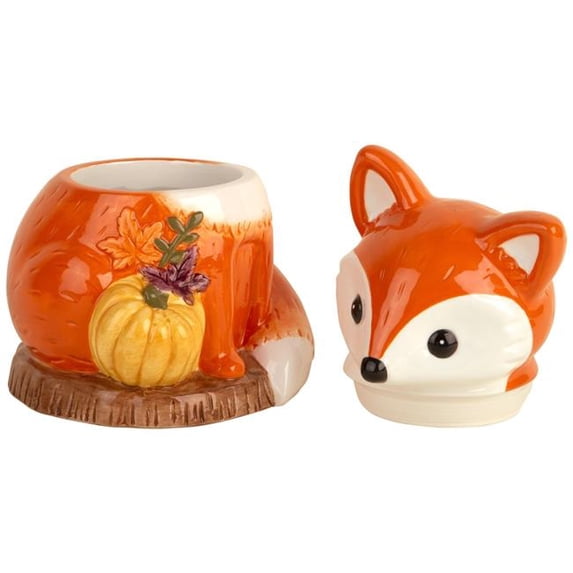 Home Essentials & Beyond 57120 47.3 oz Fox Canister Jar for Unisex ...