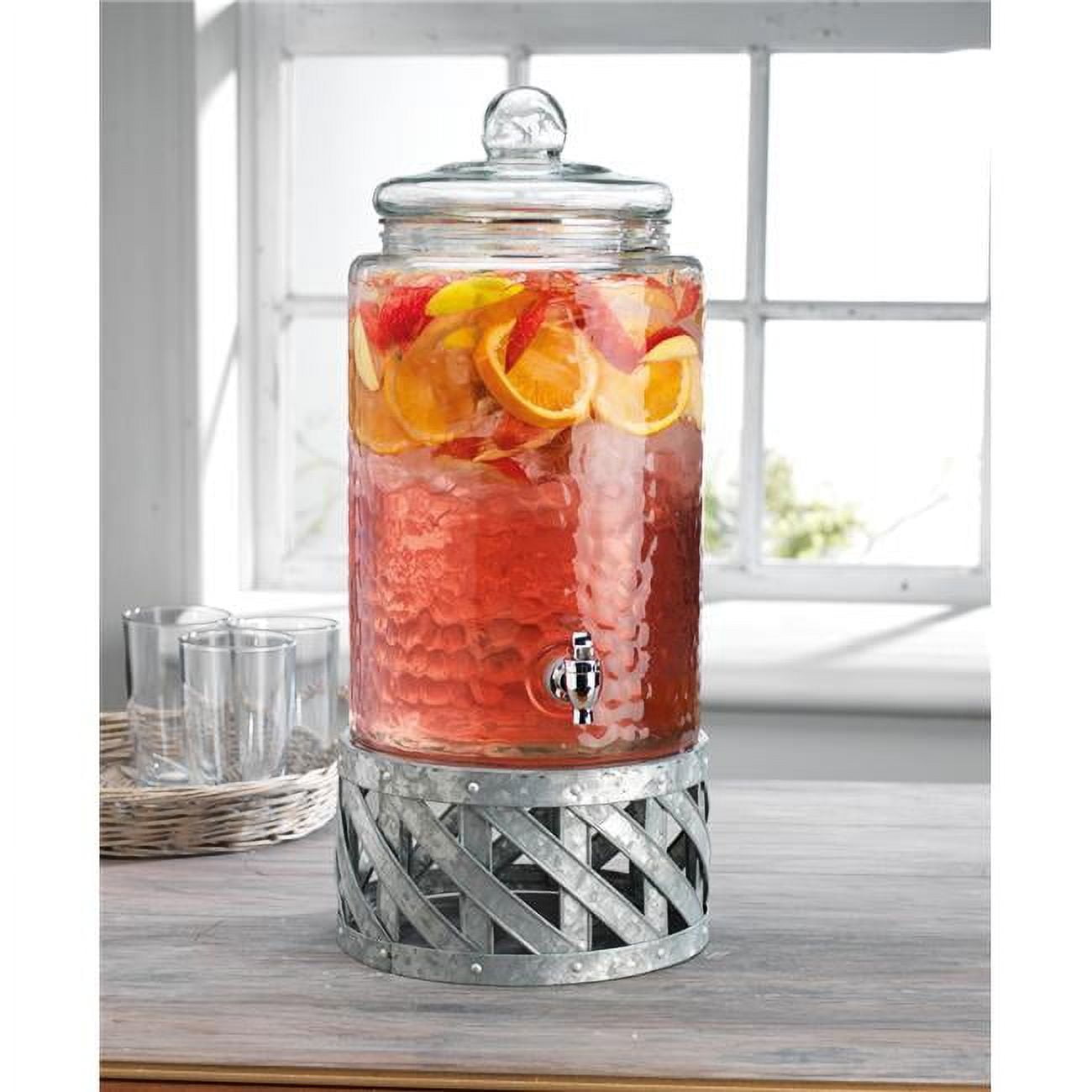 Home Essentials & Beyond 517 3 gal Fiddle & Fern Dispenser with ...