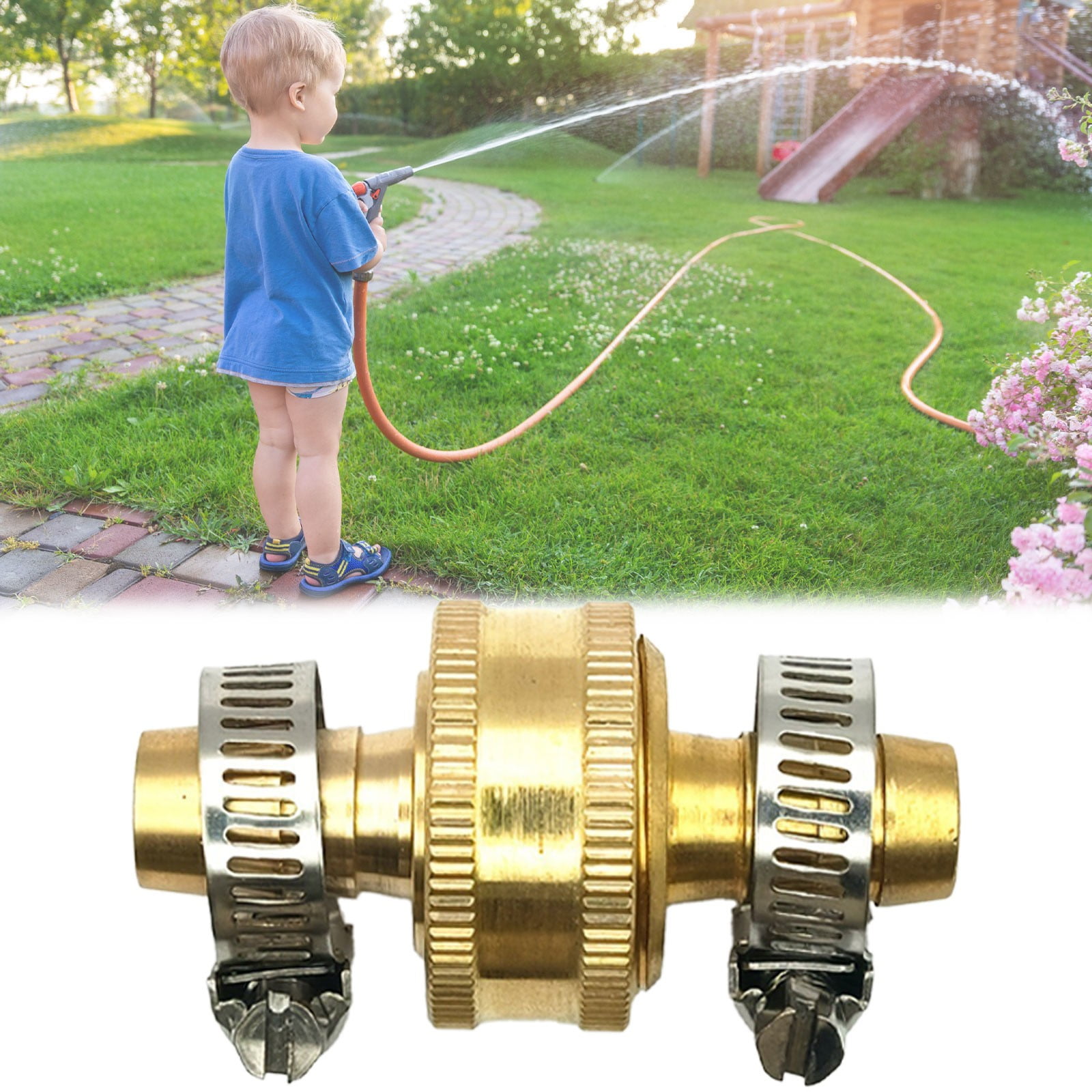 Home Essentials Clearance! /2 Inch Brass Garden Hose Repair Kit 5 Piece ...