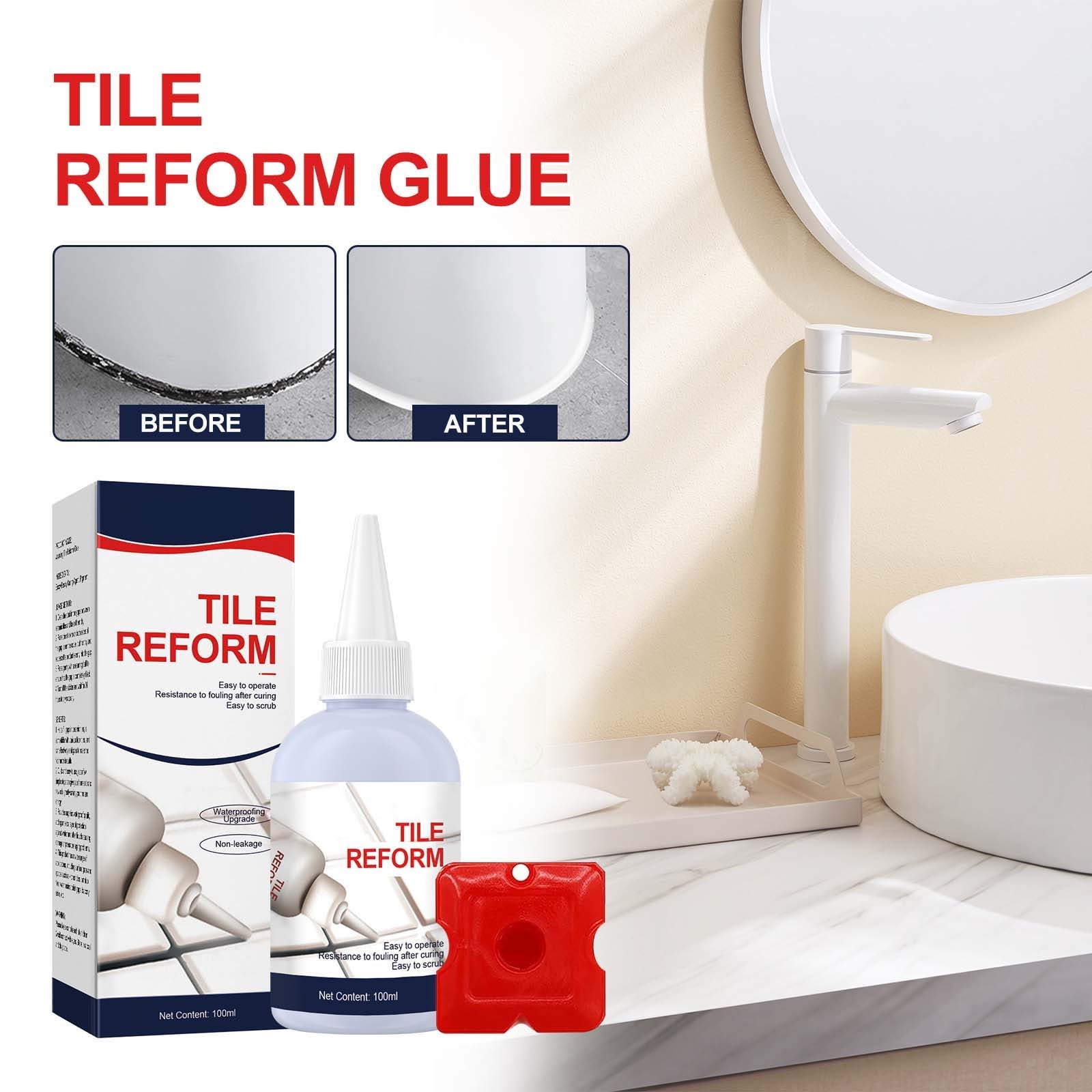 Home Essentials Clearance,Ceramic Tile Caulking Agent Glue To Repair Floor Tile Gaps Caulking ...