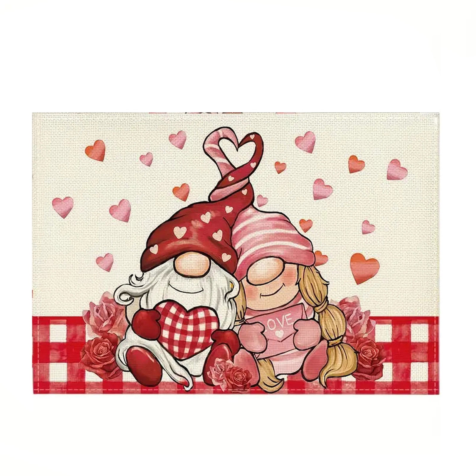 Home Essentials Clearance Lawor Valentine'S Day Meal Mat Restaurant ...
