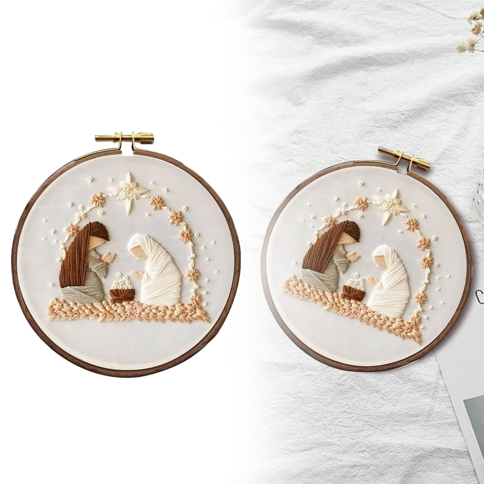Home Essentials Clearance! Nativity Scene Embroidery Nativity Manger, 1 ...