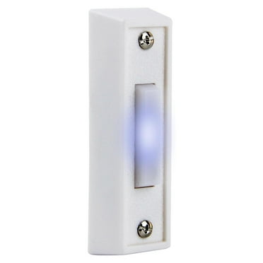 Philips Battery-Operated 8-Melody Doorbell Kit, One Push Button, White ...