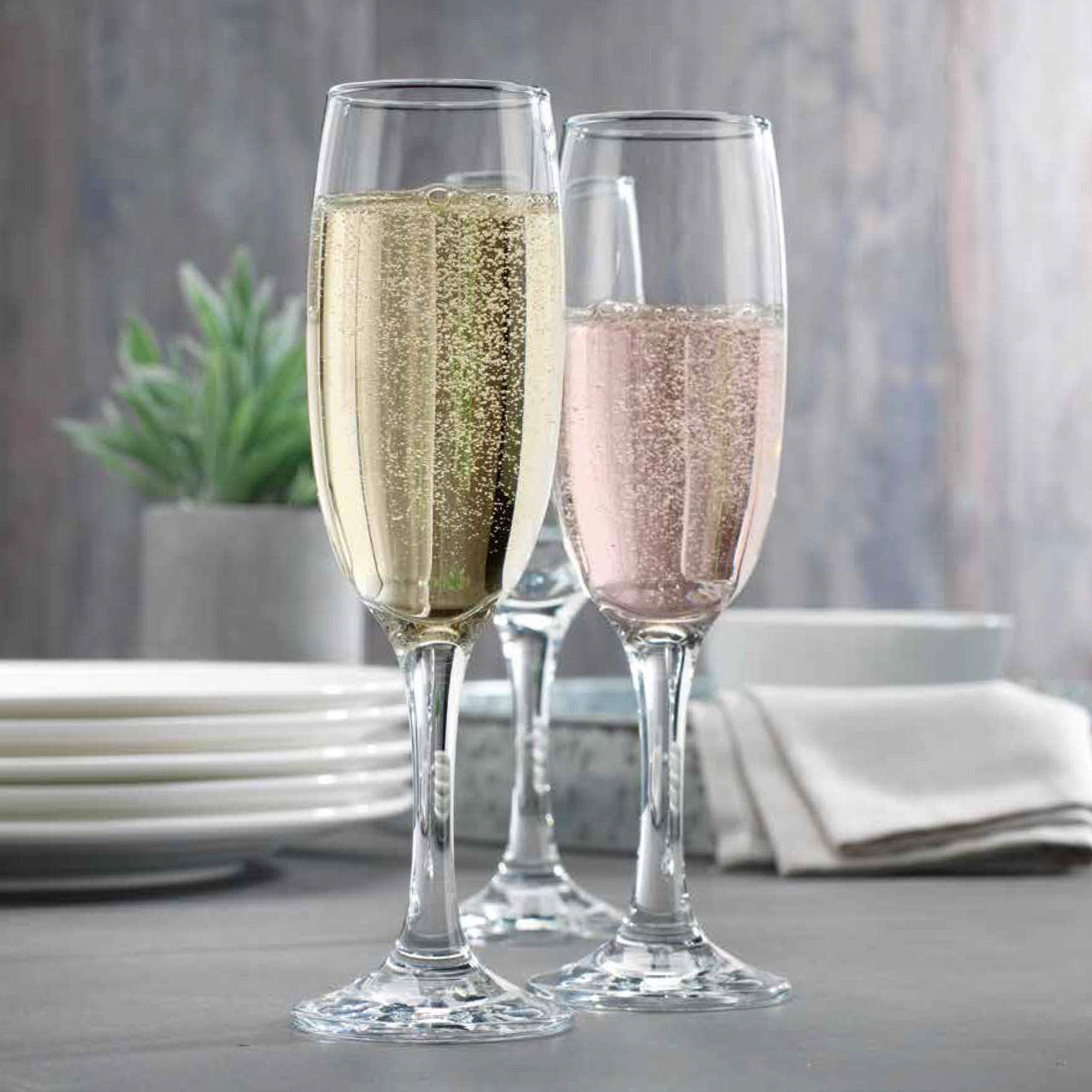 Home Essentials Tablescape Set of 4 Flutes 7oz - Walmart.com