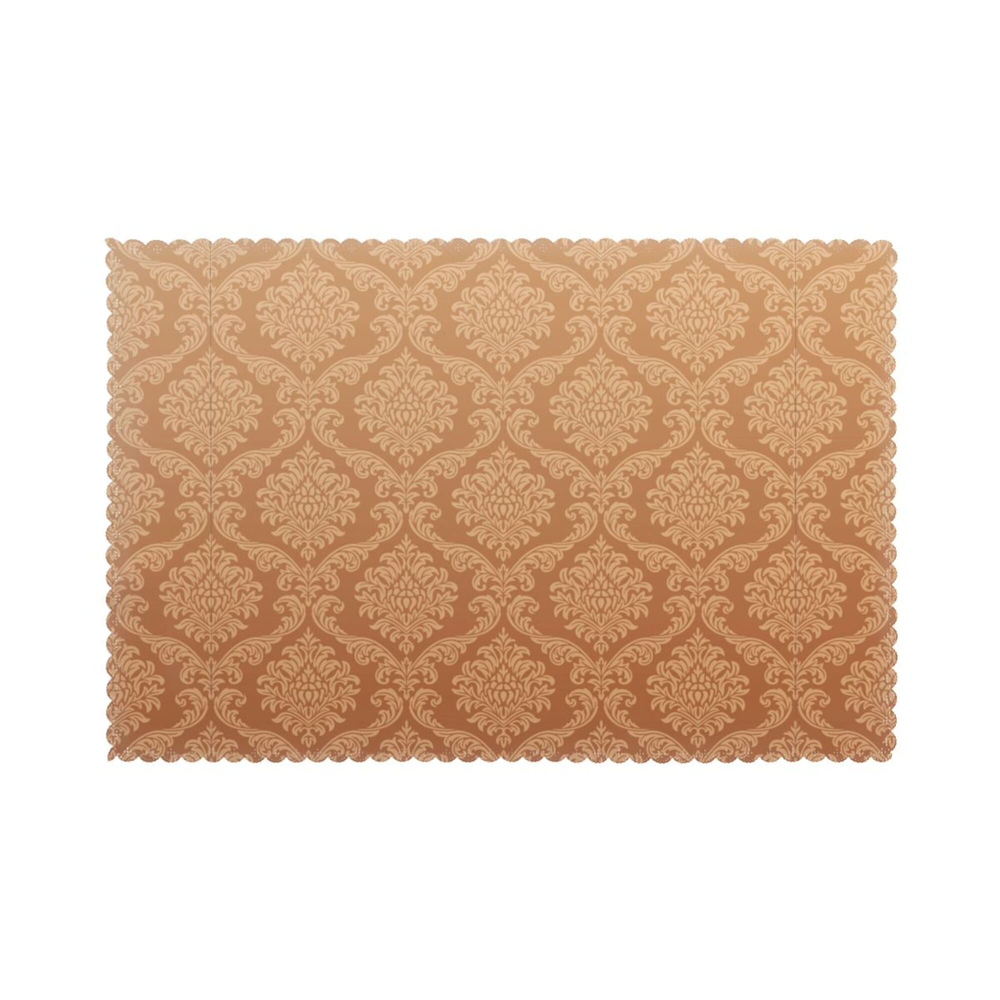 Home European Classical Flower Background Placemats Set Of 6 Washable ...