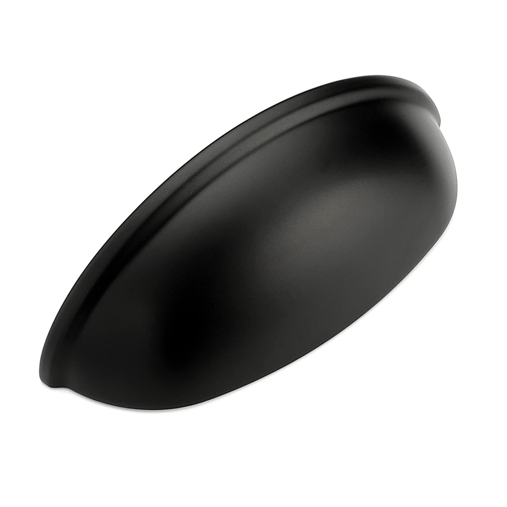 Home Expert 3 Inch Drawer Pulls Matte Black Cup Pulls Kitchen Cabinet ...