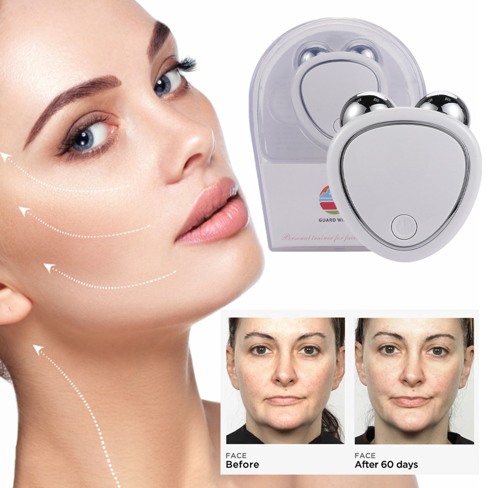Home Facial Lifting Device Microcurrent Skin Beauty Instrument For ...