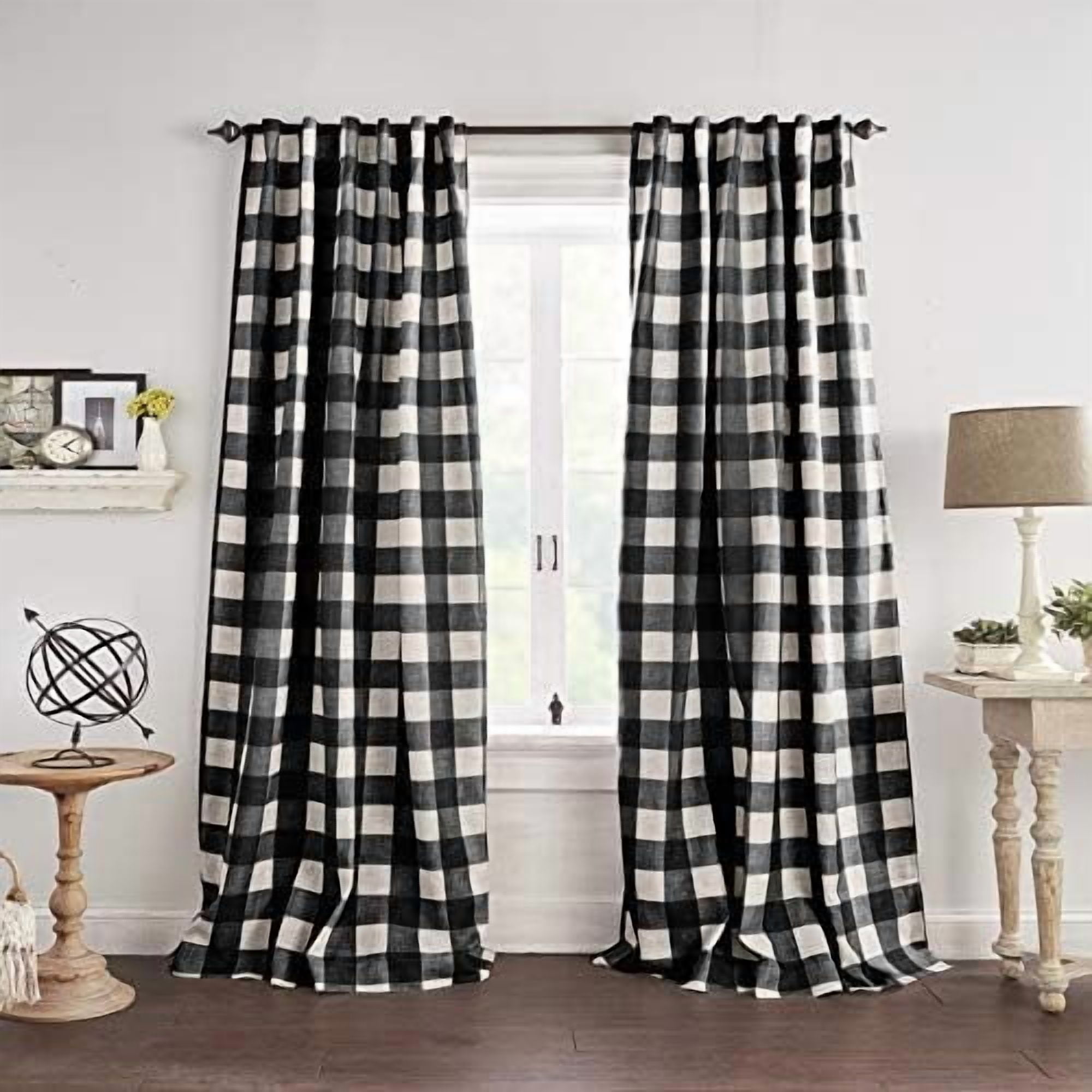Home Fashions Farmhouse Living Grainger Buffalo-Check Blackout Window ...