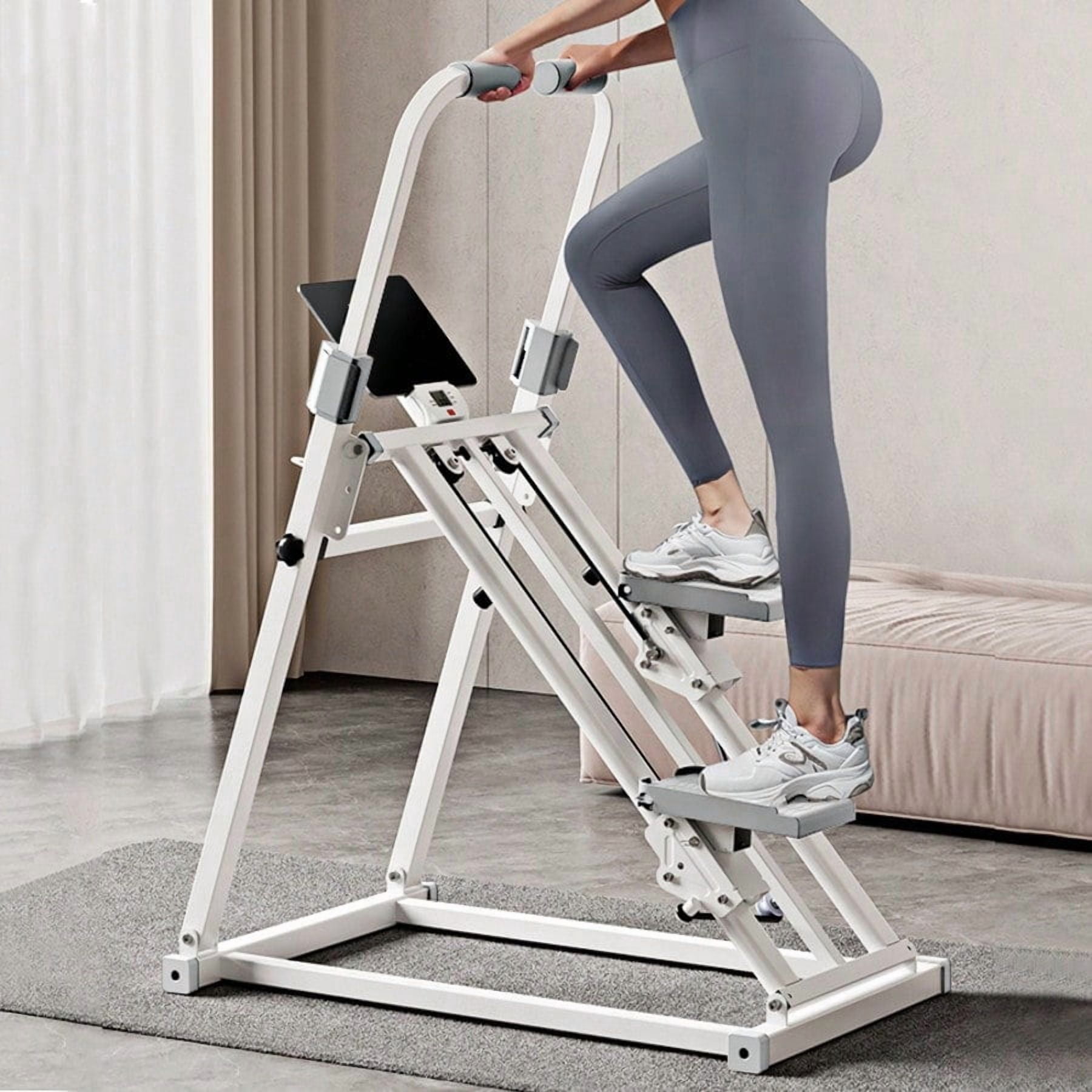 Home Fitness Vertical Climbing Machine - Adjustable Stride Folding ...