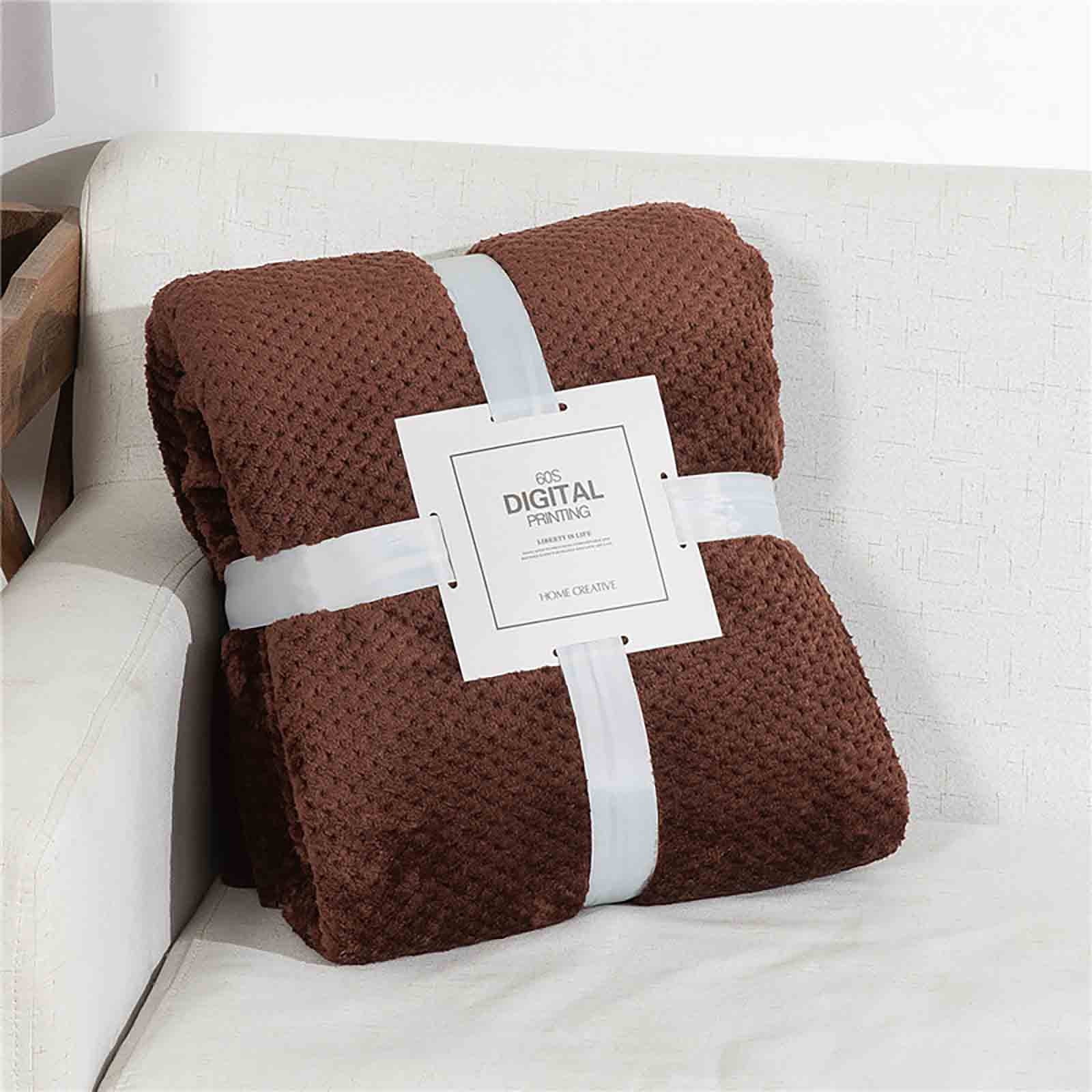 Home Fleece Blanket - Twin/Twin Extra Long Blanket - Grey - Lightweight ...