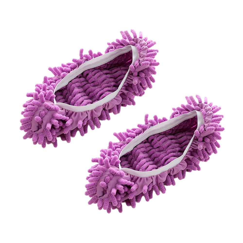 Home Floor Cleaning Micro Fiber Shoes Chenille Dust Mop Slippers Floor ...