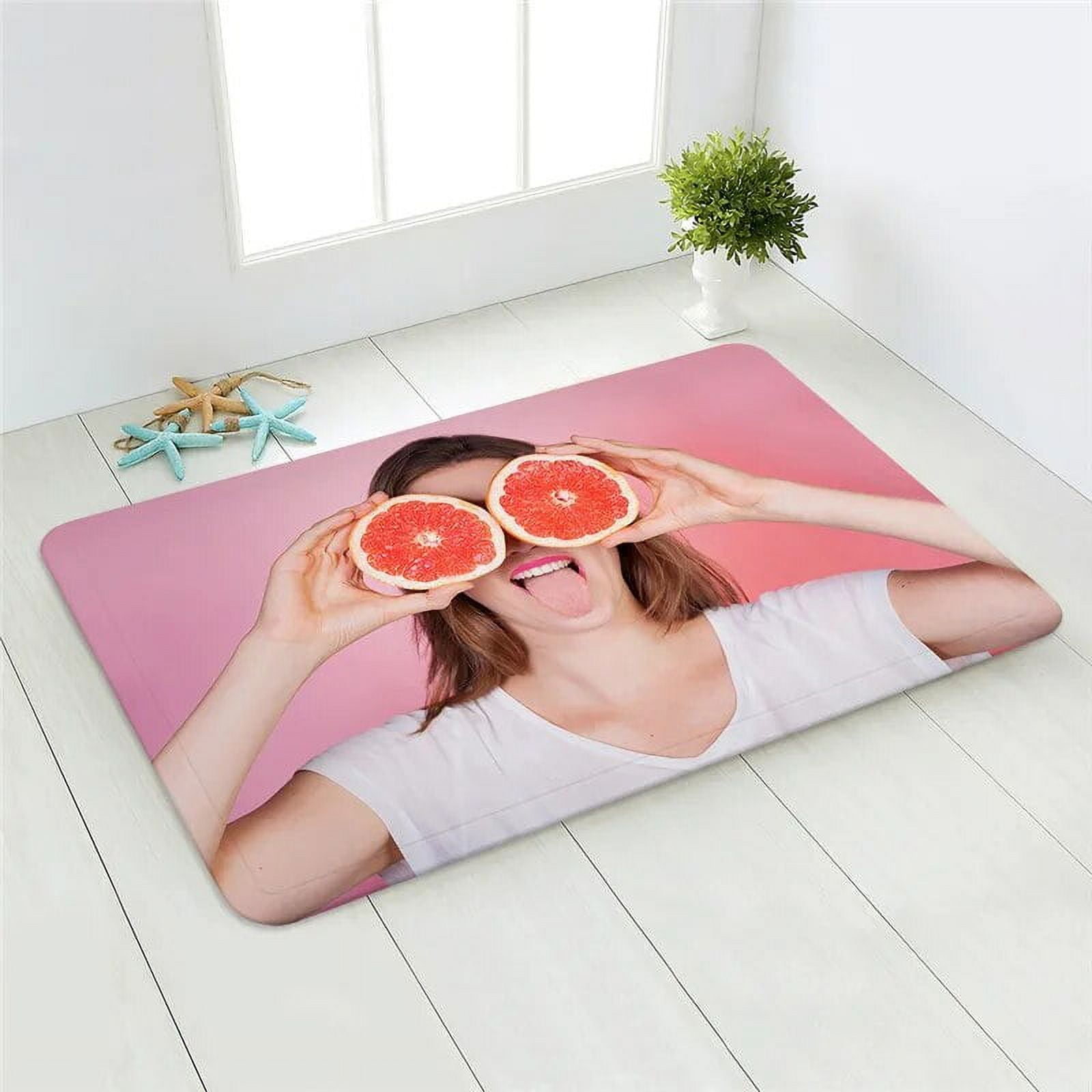 Home Floor Mat Fruits Printed Kitchen Rug Door Mats Kitchen Carpets ...