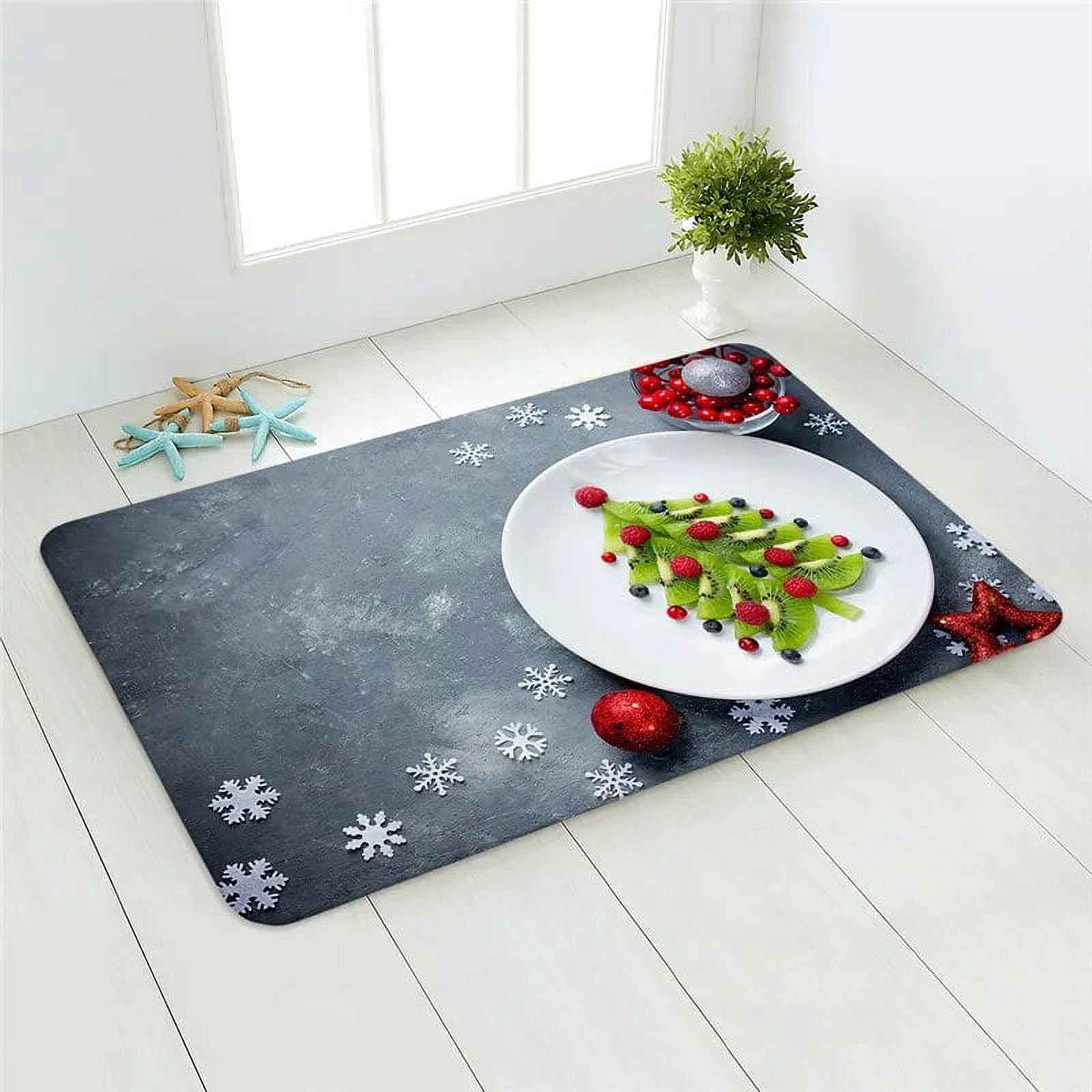Home Floor Mat Fruits Printed Kitchen Rug Door Mats Kitchen Carpets ...