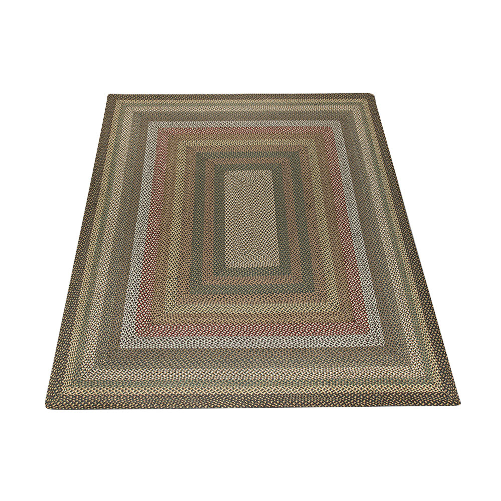 Home Floor Mat Jute C-051 Fir, Ivory Braided Rug, Rectangle 8' x 10 ...