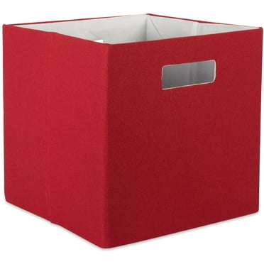 Mainstays Collapsible Fabric Cube Storage Bins (10.5" x 10.5"), 4 Pack ...