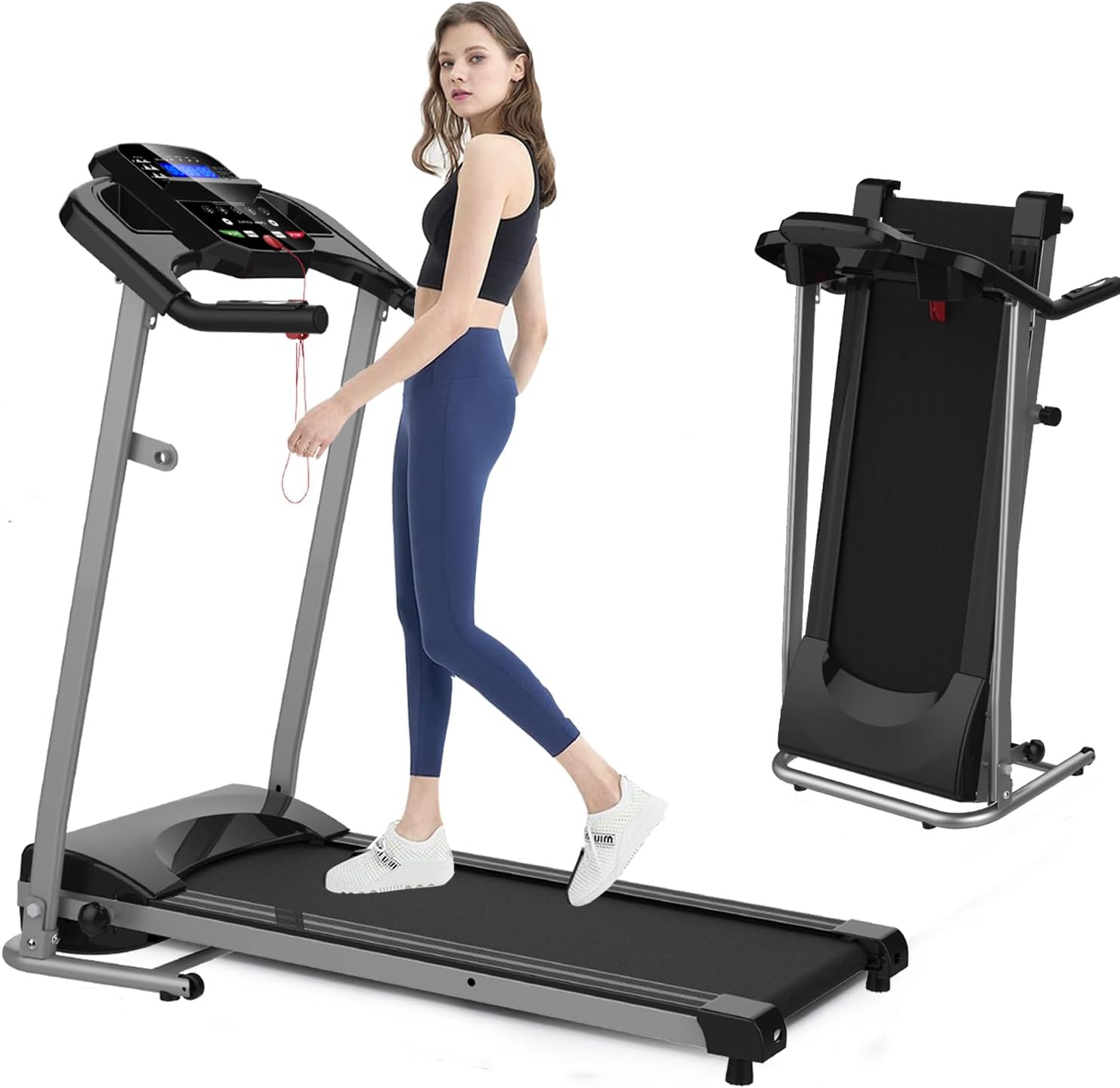 Home Foldable Treadmill with Incline, Folding Treadmill for Home ...