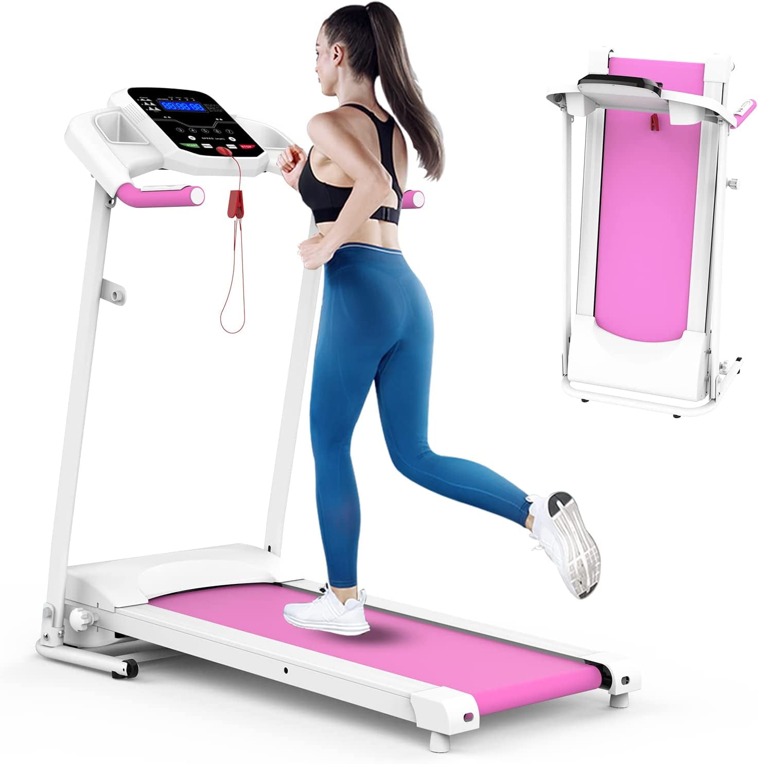 Home Foldable Treadmill with Incline, Folding Treadmill for Home ...