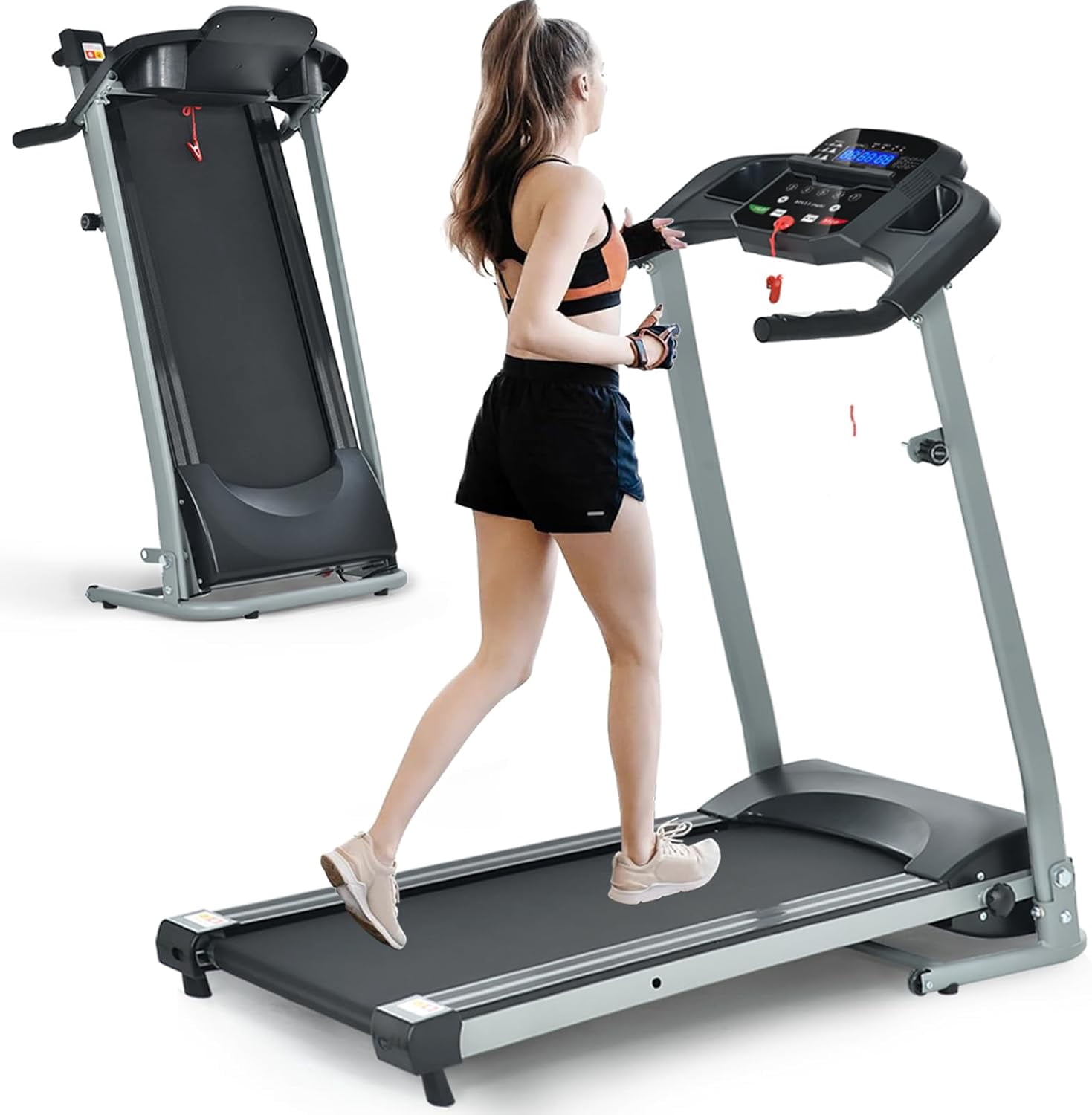 Home Foldable Treadmill, Treadmill for Home/Gym/Small Apartment, with ...