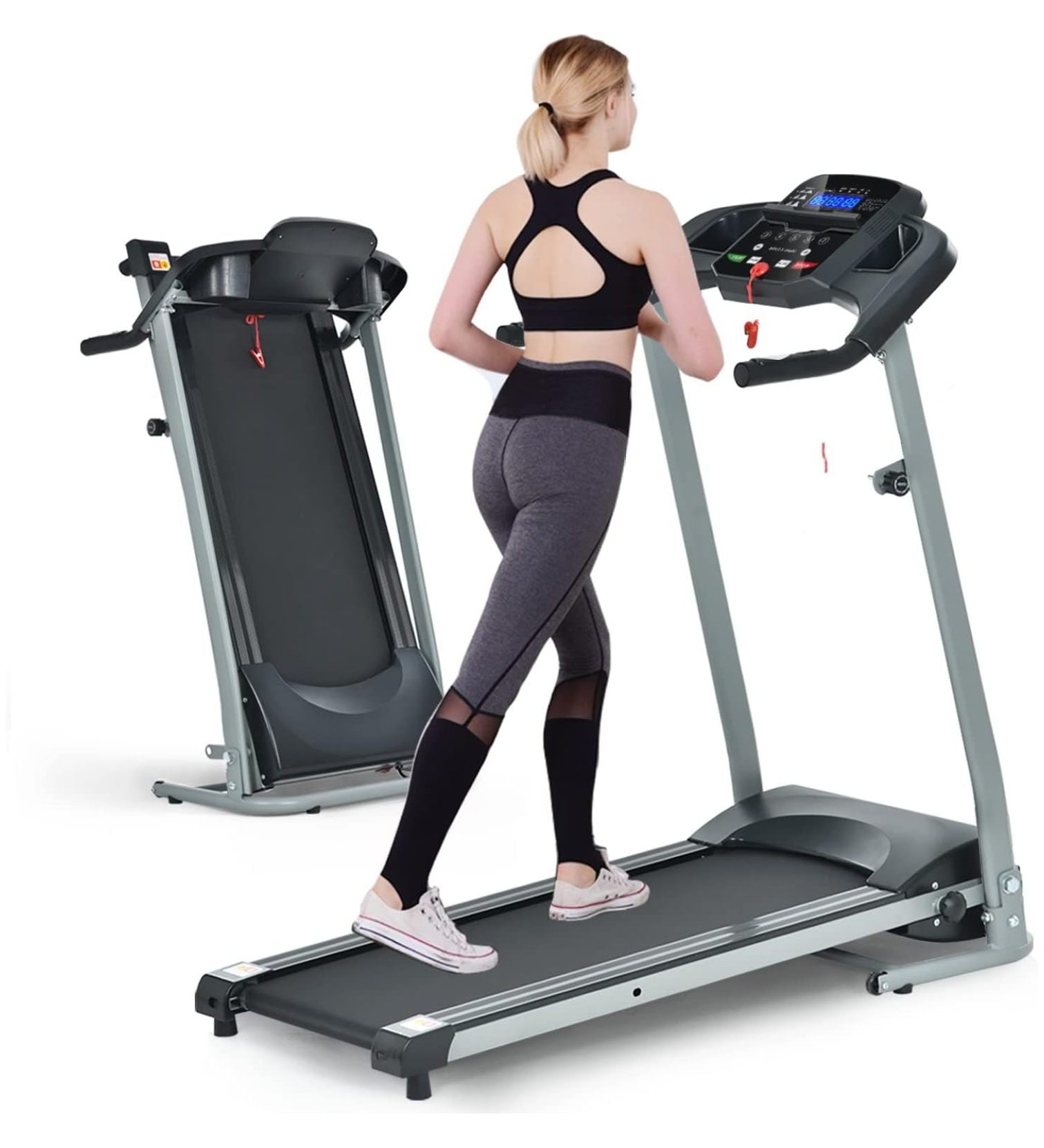 Home Foldable Treadmill with Incline - 2.5HP Portable Treadmill with 15 ...
