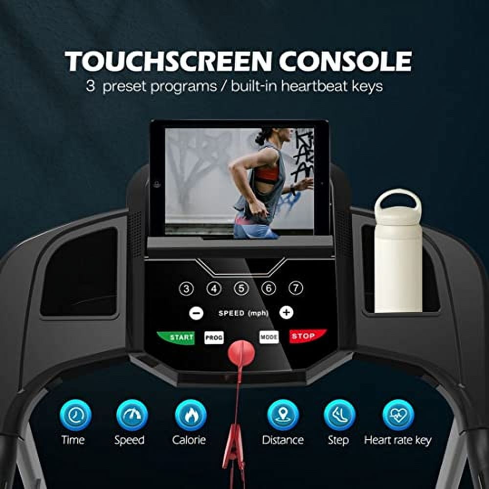 Home Foldable Treadmill with Incline - 2.5HP Portable Treadmill with 15 ...