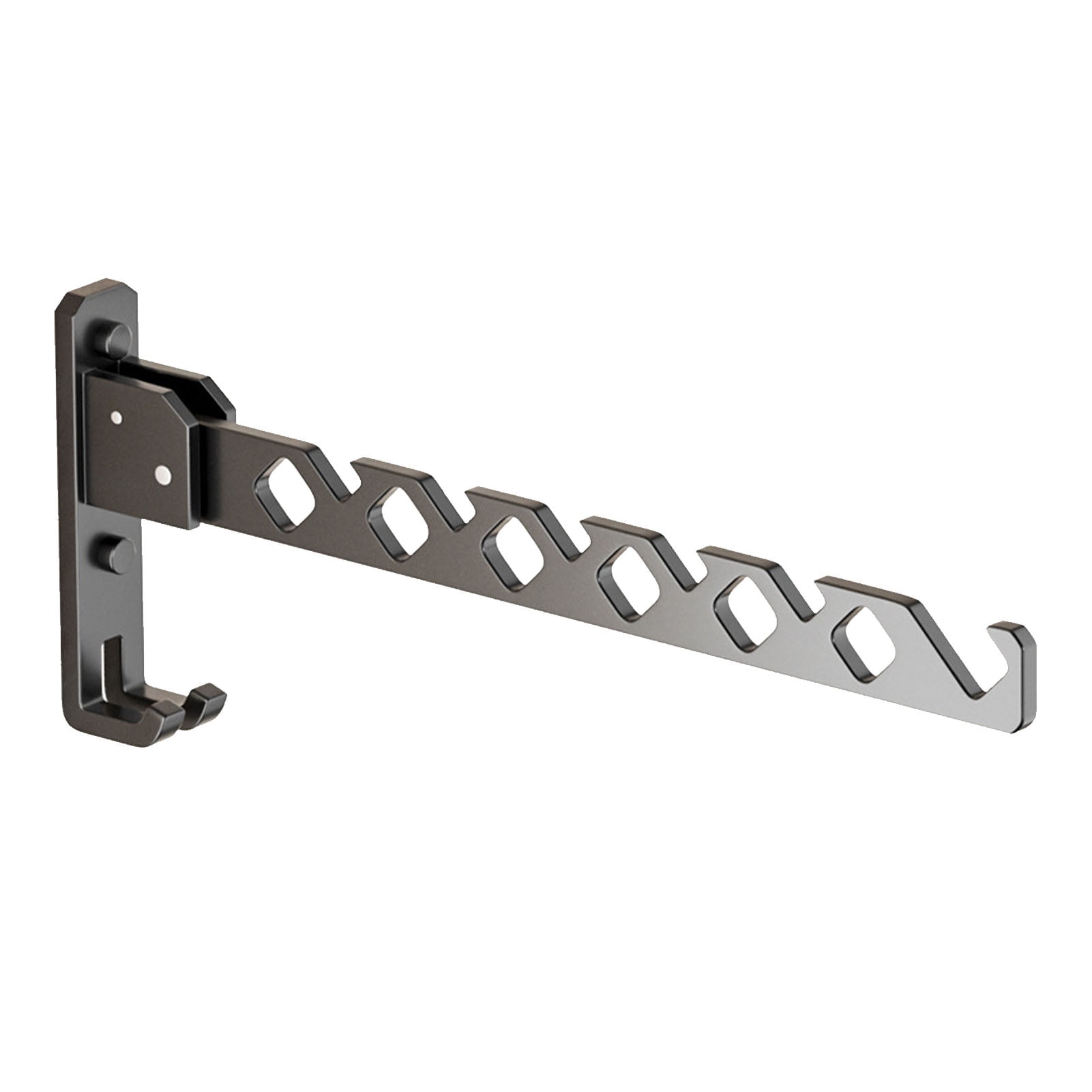 Home Folding Coat Drying Hook Anti Slip Aluminium Alloy Retractable ...