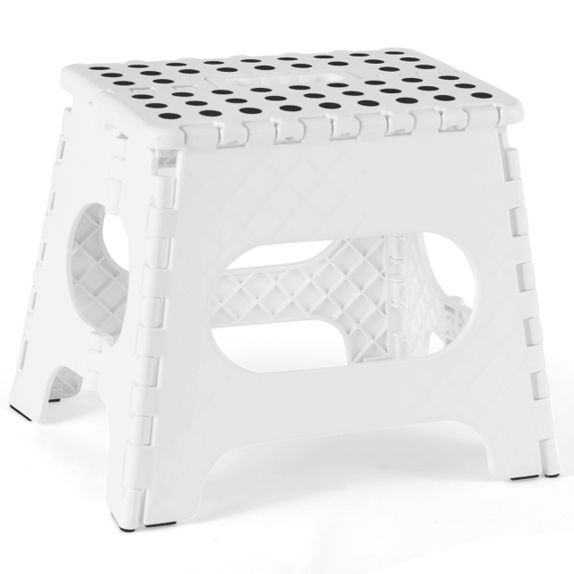 Home Folding Step Stool - Foot Stool with 11 inch Height - Holds up to ...