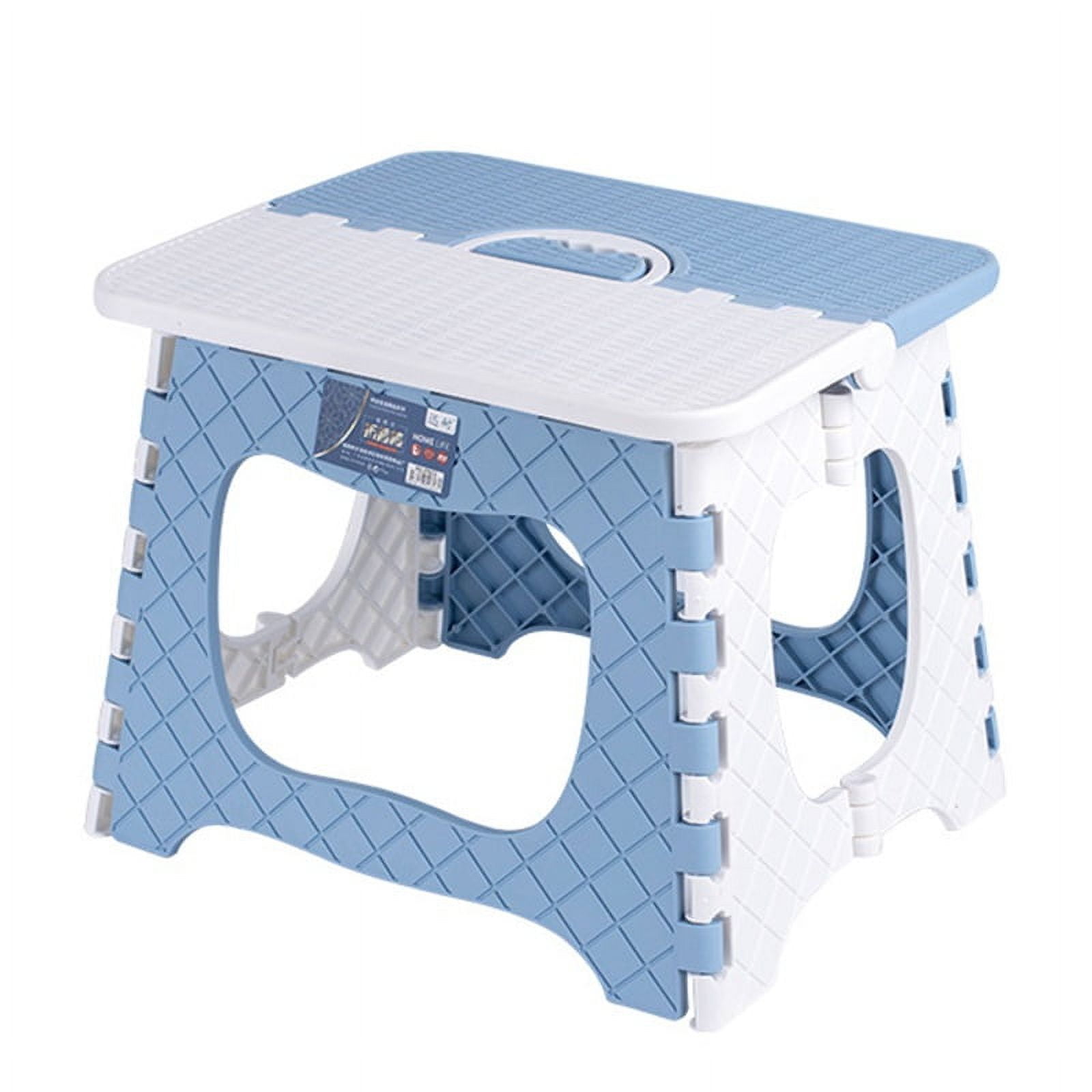 Home Folding Step Stool -Foot Stool - Lightweight Plastic Foldable Step ...