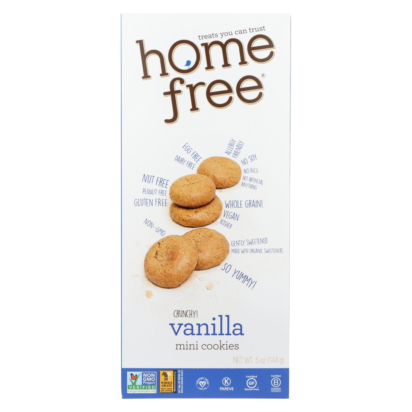 Home Free Gluten Free Mini Cookies Vanilla 5 oz Pack of 2 - Walmart.com