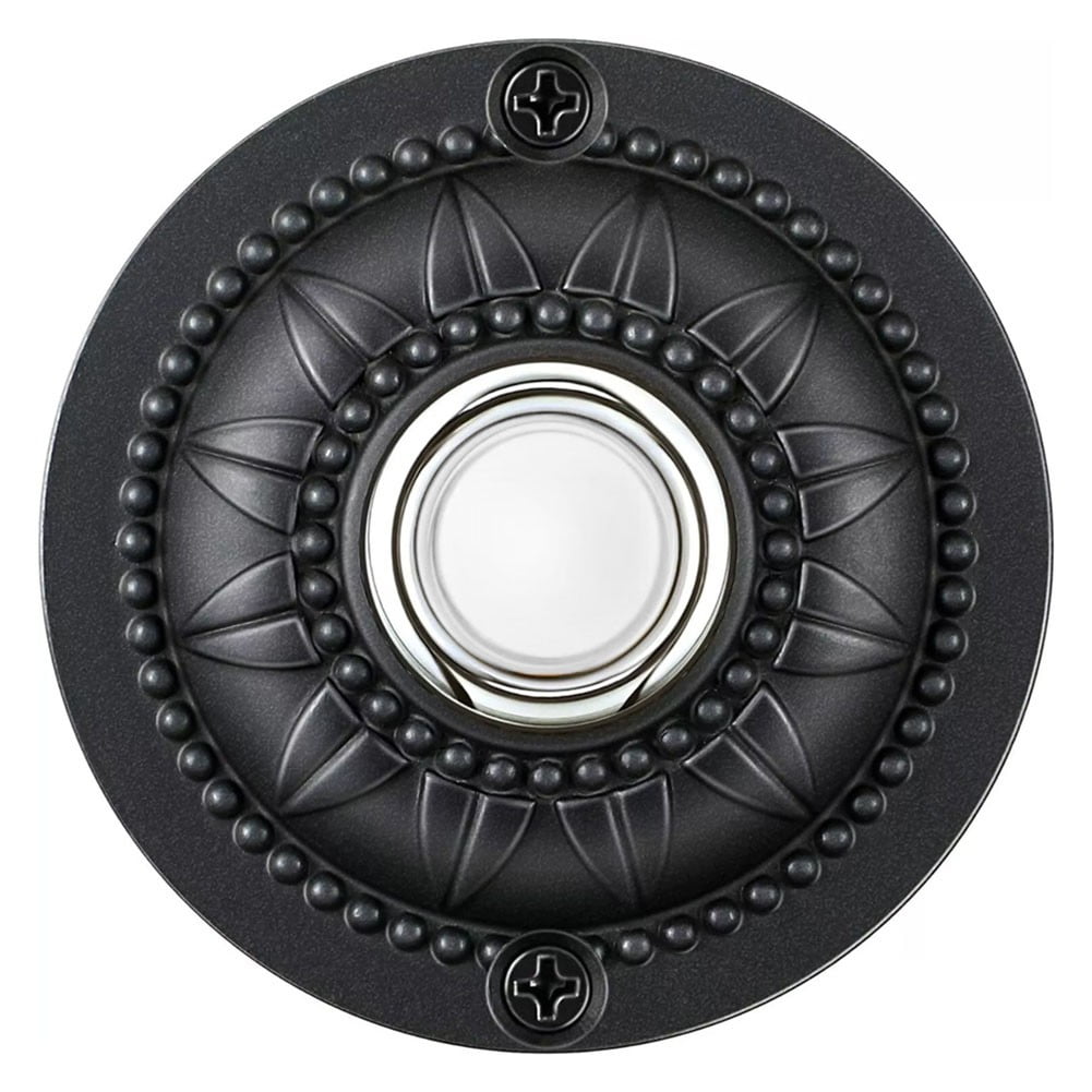 Home Front Door Replacement Round Iron Doorbell Push Button with ...