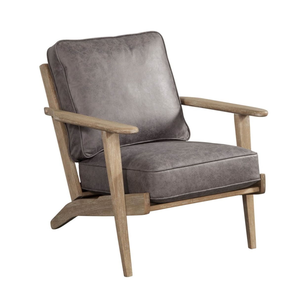 Alpine Furniture Artica Accent Living Room Lounge Chair - Grey, Iron ...