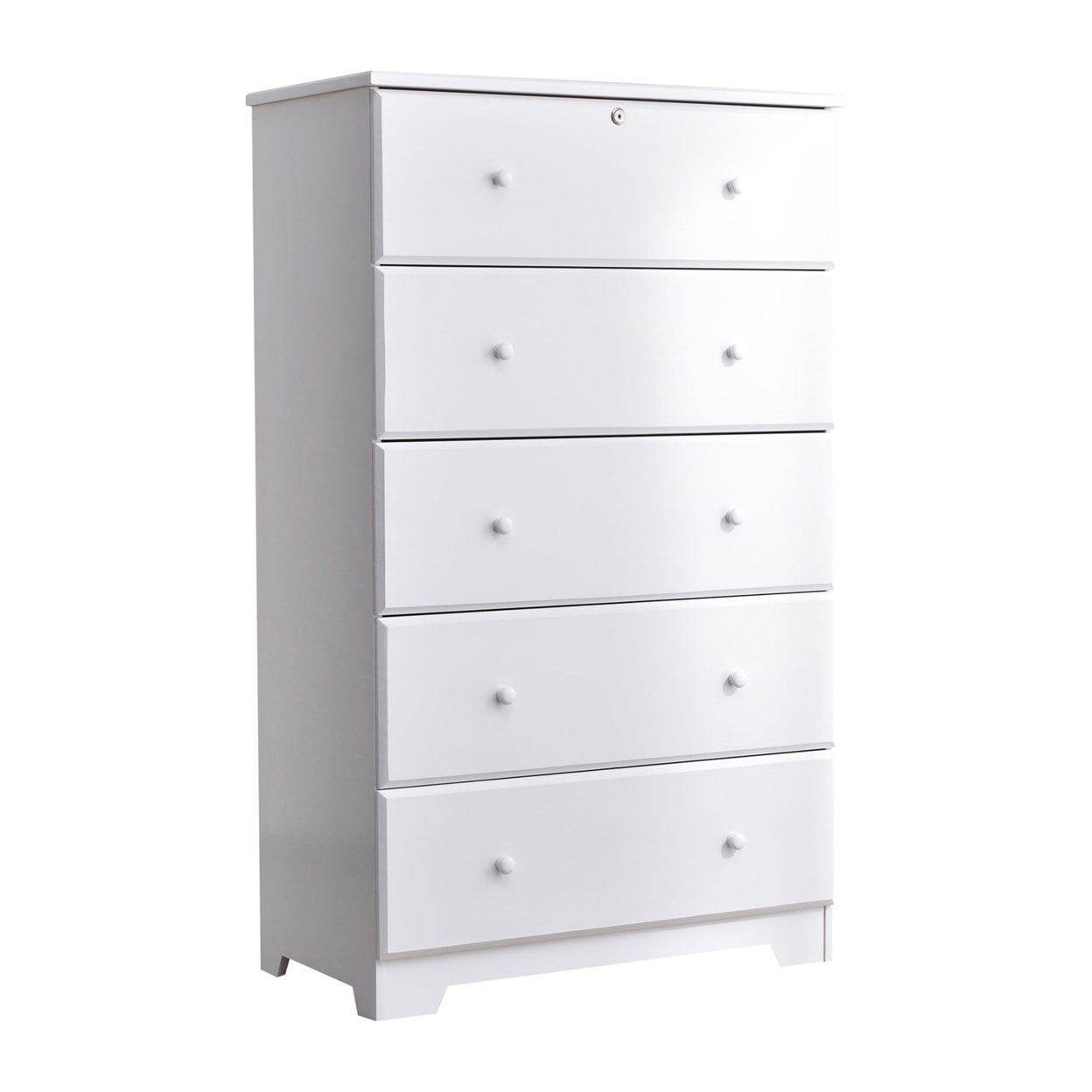 Better Home Products Modern Wooden Isabela 5-Drawer Chest Dresser ...