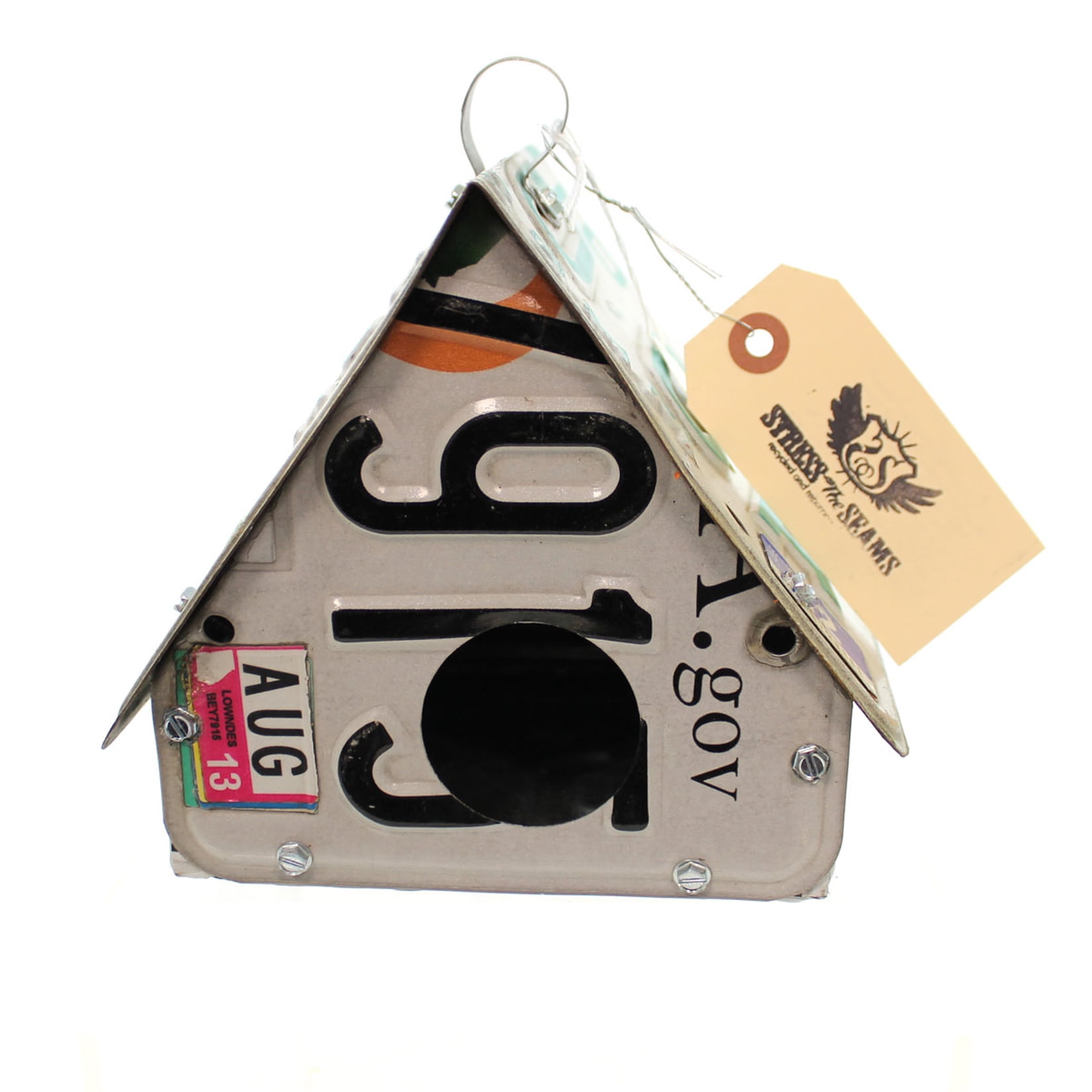 Home & Garden Alpine Style Bird House Metal Nature License Plate 63105 ...