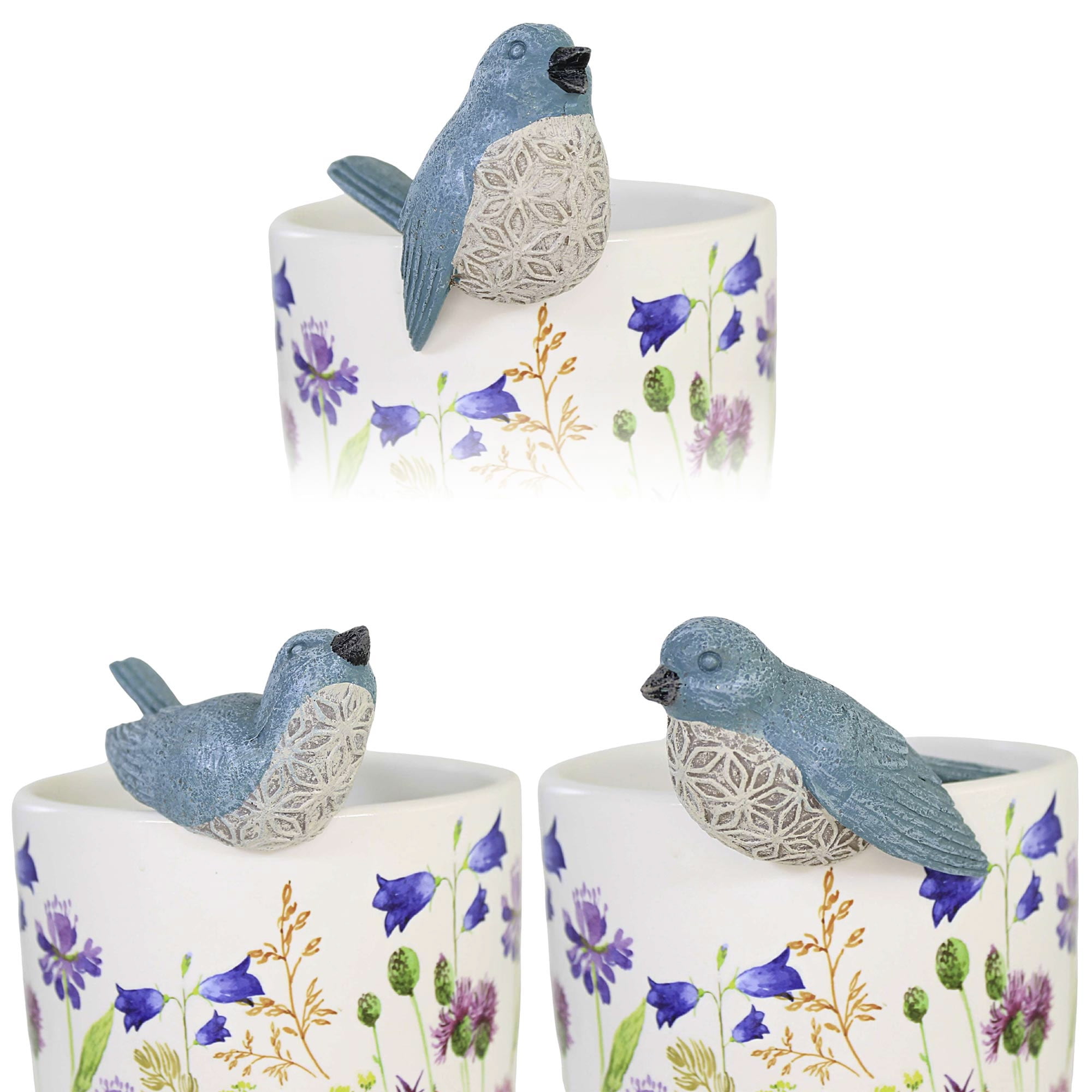 Home & Garden Bird Pot Sitters Polyresin Planter Decor Mg1282503 ...