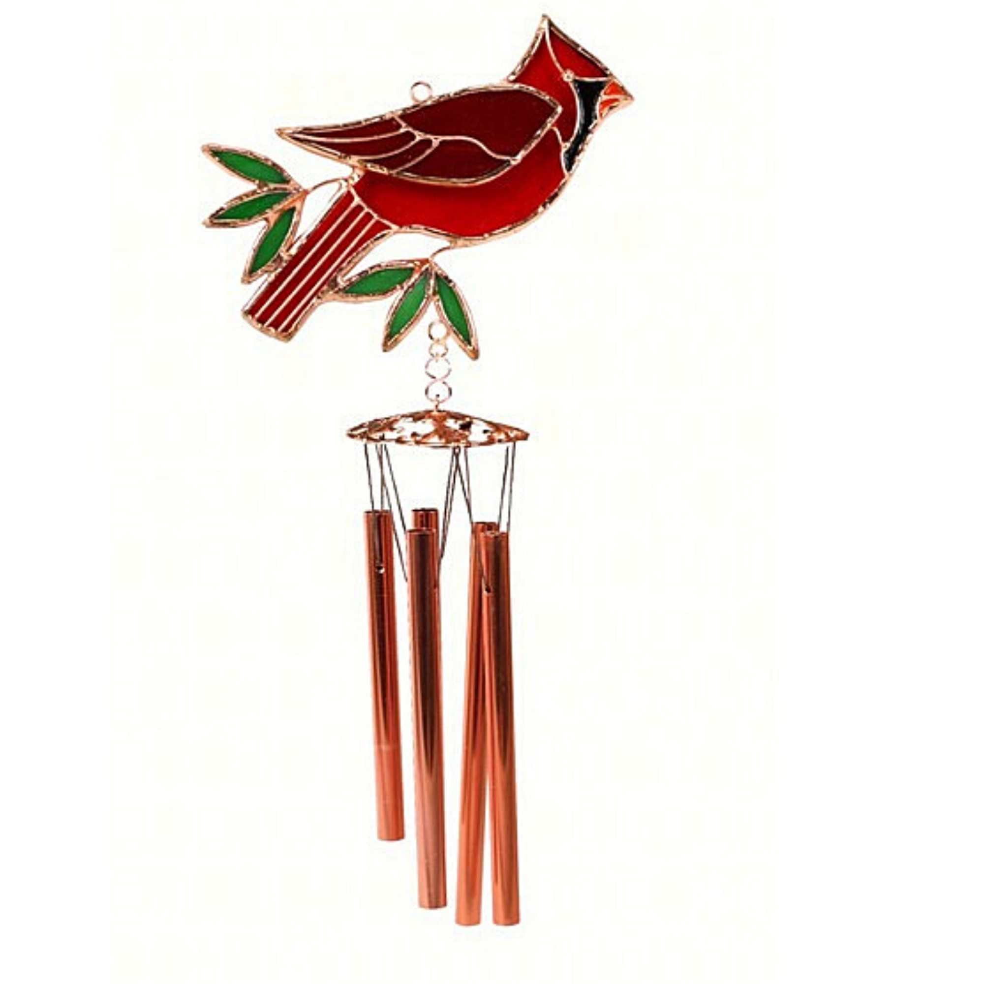 Home & Garden Cardinal Wind Chime Glass Red Bird Yard Decor Ge142 ...