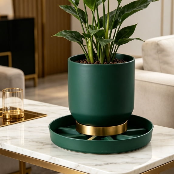 Home Garden Flower Pot Saucer, Thickened Round Plastic Water Tray ...