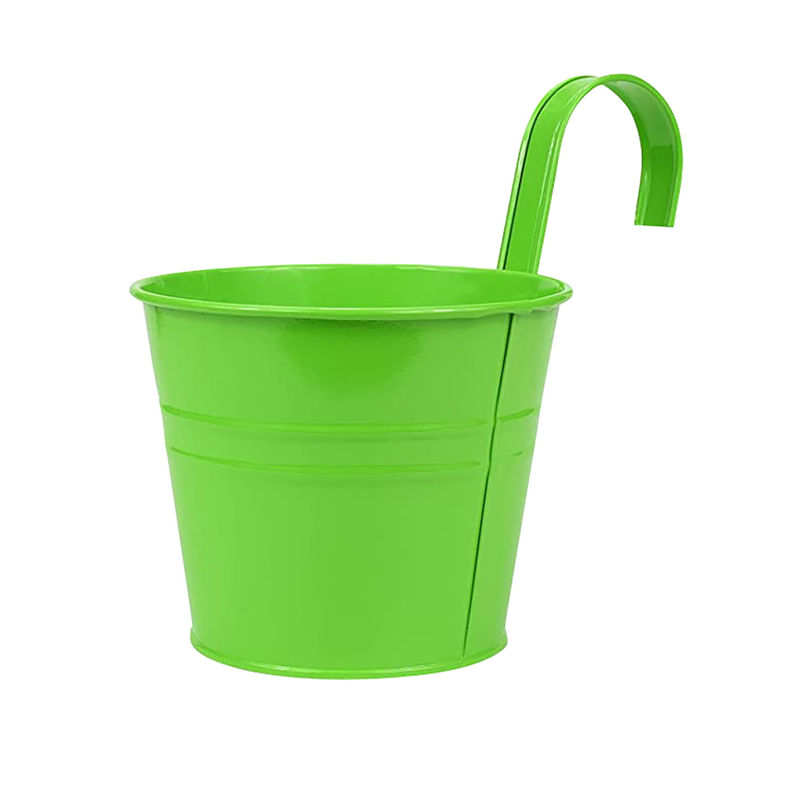 Home Garden Non Detachable Hook Simulation Flower Pot Iron Sheet Small ...