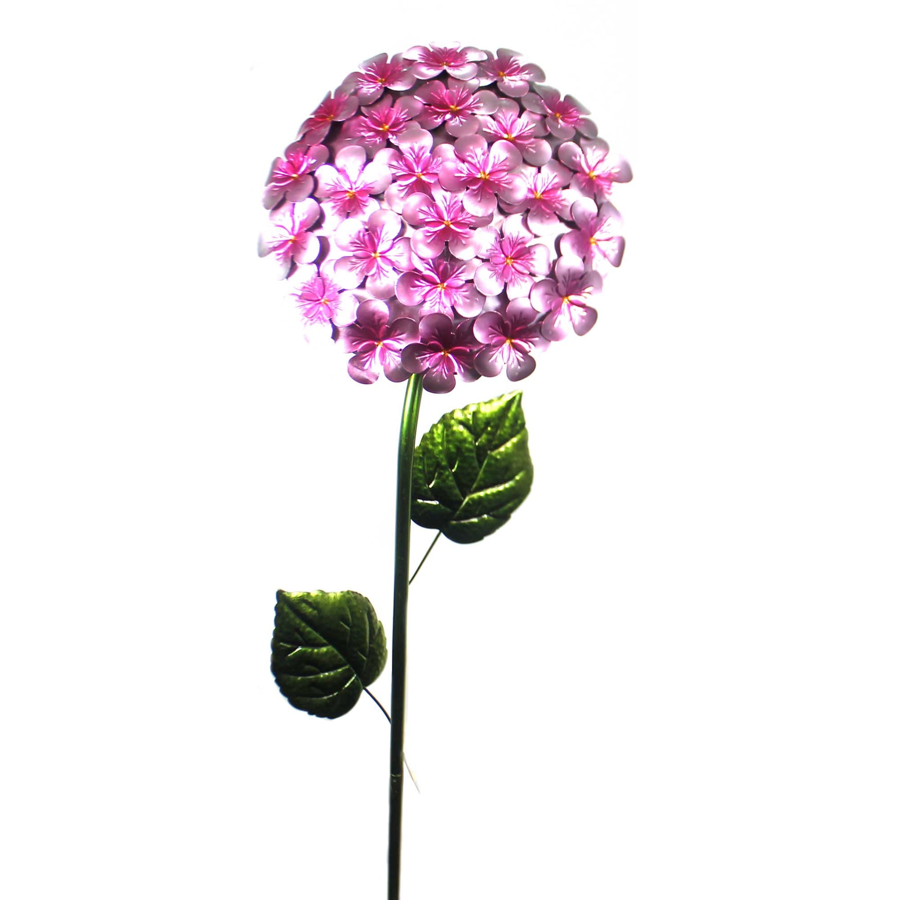 Home & Garden PINK HYDRANGEA STAKE Metal Garden Accent Flower 11227 ...