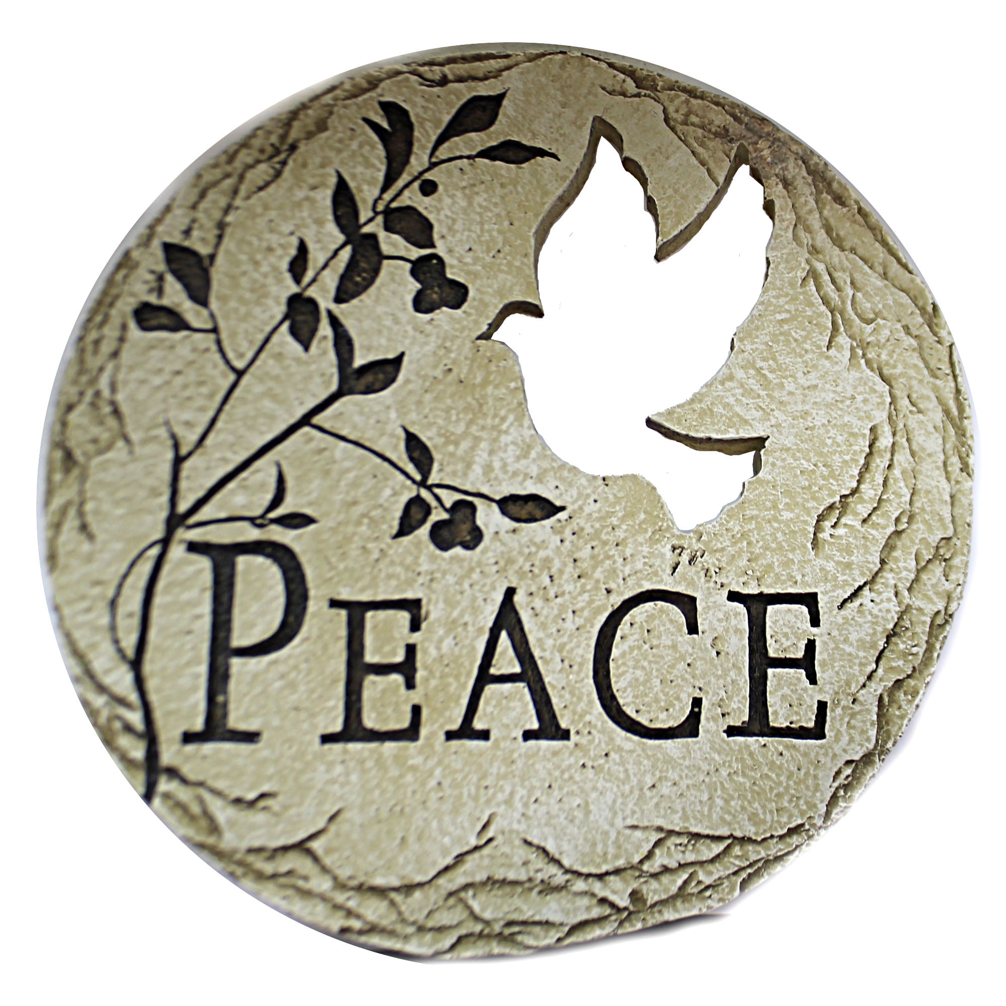 Home & Garden Peace With Dove Stepping Stone Rock Landscape Home Decor ...