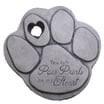 Evergreen 11" Paw Shaped Pet Memorial Garden Stone, Best Friends Live ...