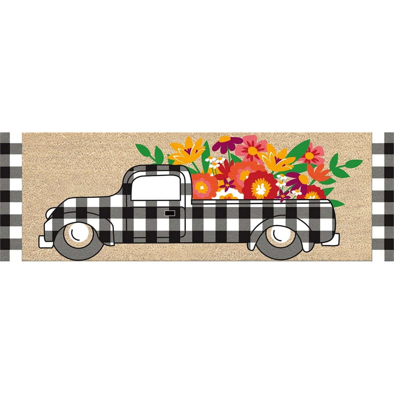 Home & Garden Plaid Truck Switch Mat Cellulose Kensington 2Rms765 ...