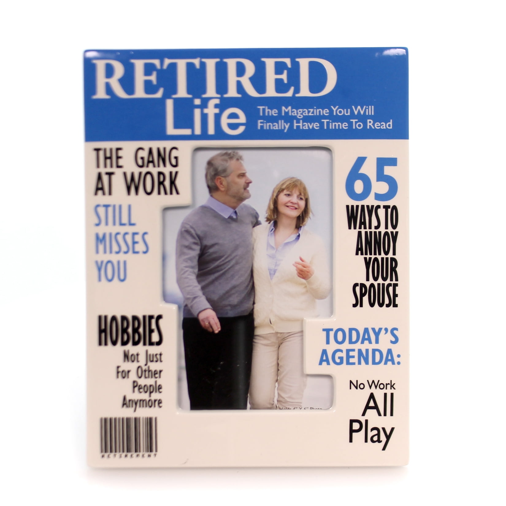 Home & Garden Retired Magazine Frame Ceramic No Work All Play 4051279 ...