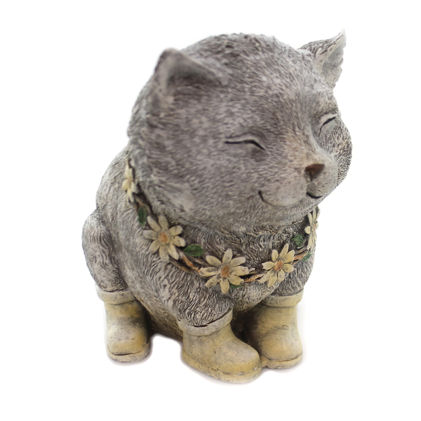 Home & Garden Rainy Day Pudgy Cat Polyresin Kitten Boots Daisy 11318 ...