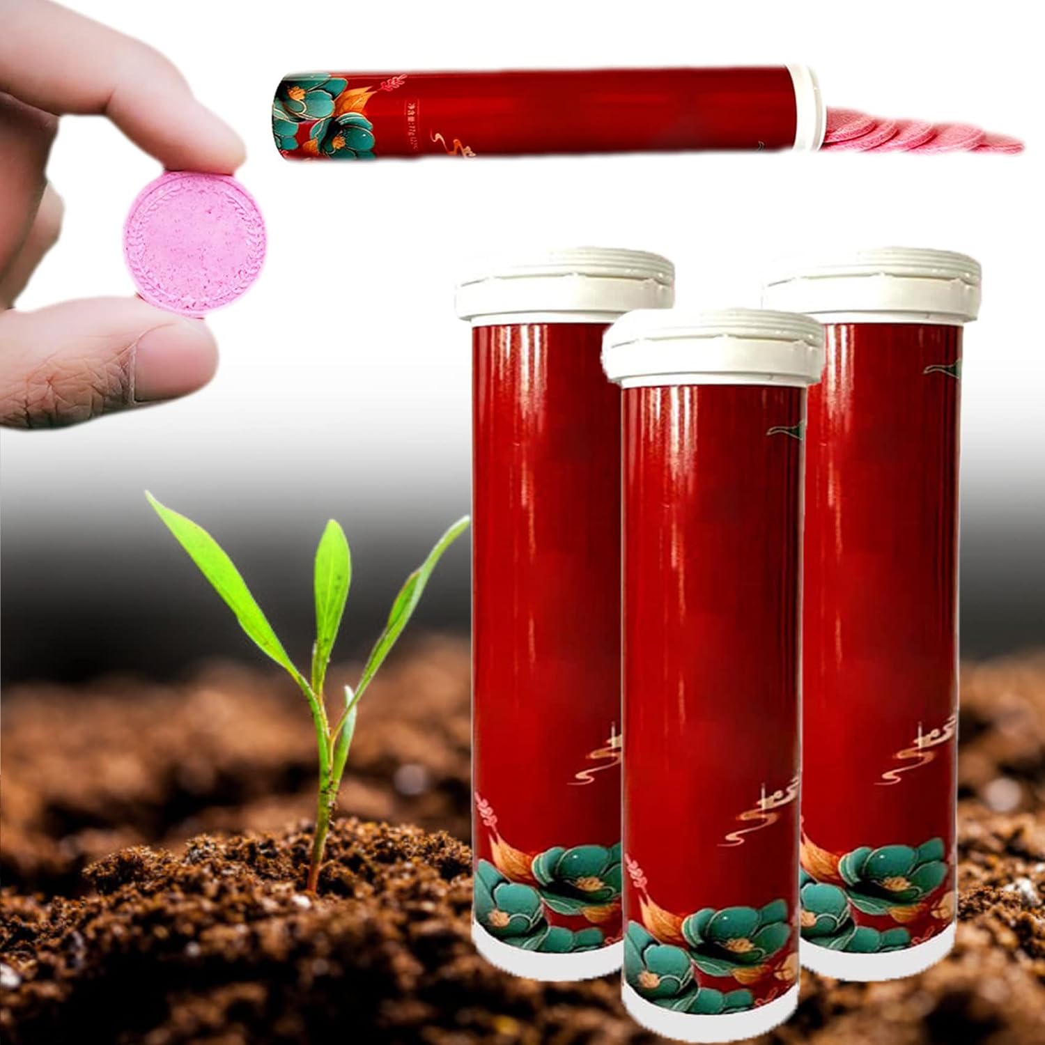Home Gardening Universal Slow-Release Tablet Organic Fertilizer 22 pc ...