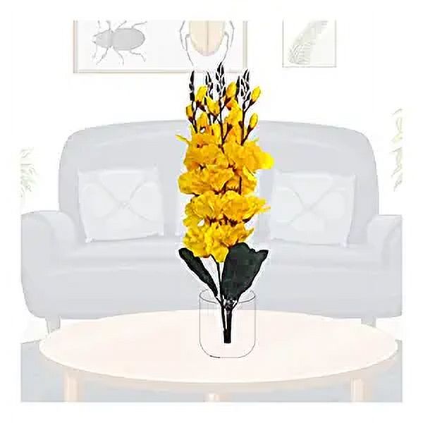 Home Genie Artificial Flower Orchid Bunch with Vase for Home, Balcony ...
