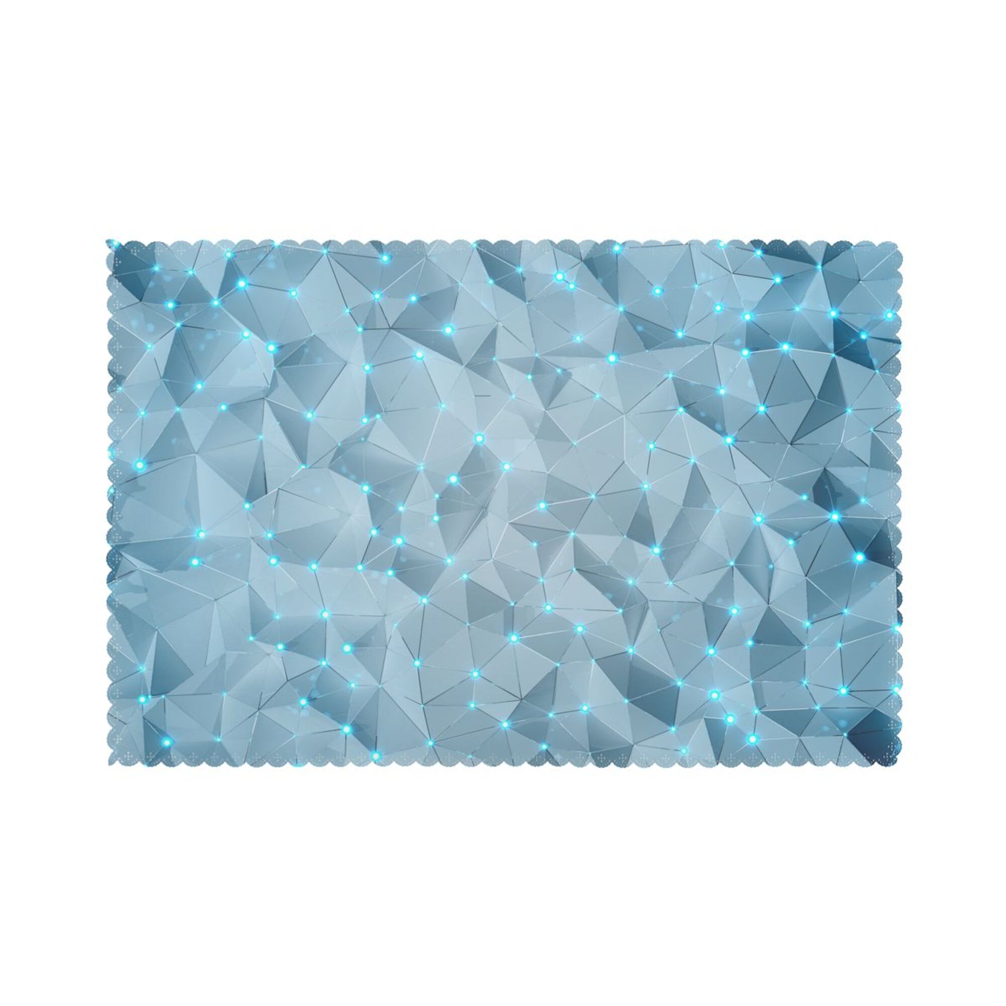 Home Geometric Polygon Background Placemats Set Of 6 Washable Wipeable ...