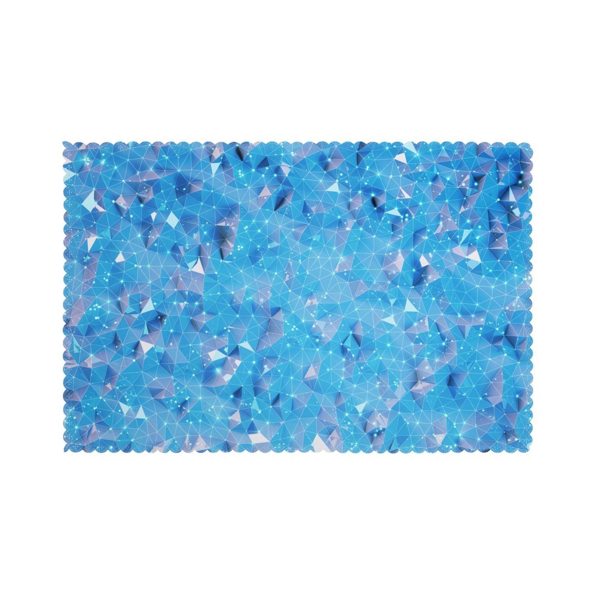 Home Geometric Polygon Background Placemats Set Of 6 Washable Wipeable ...