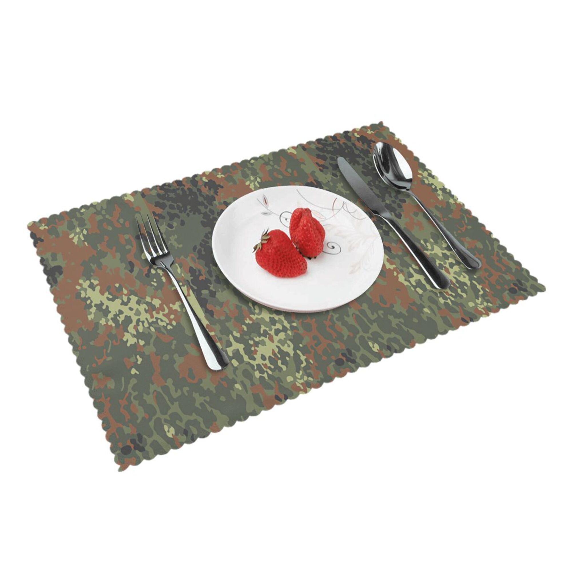Home German Bundeswehr Flecktarn Camo - Placemats Set Of 4 Washable ...