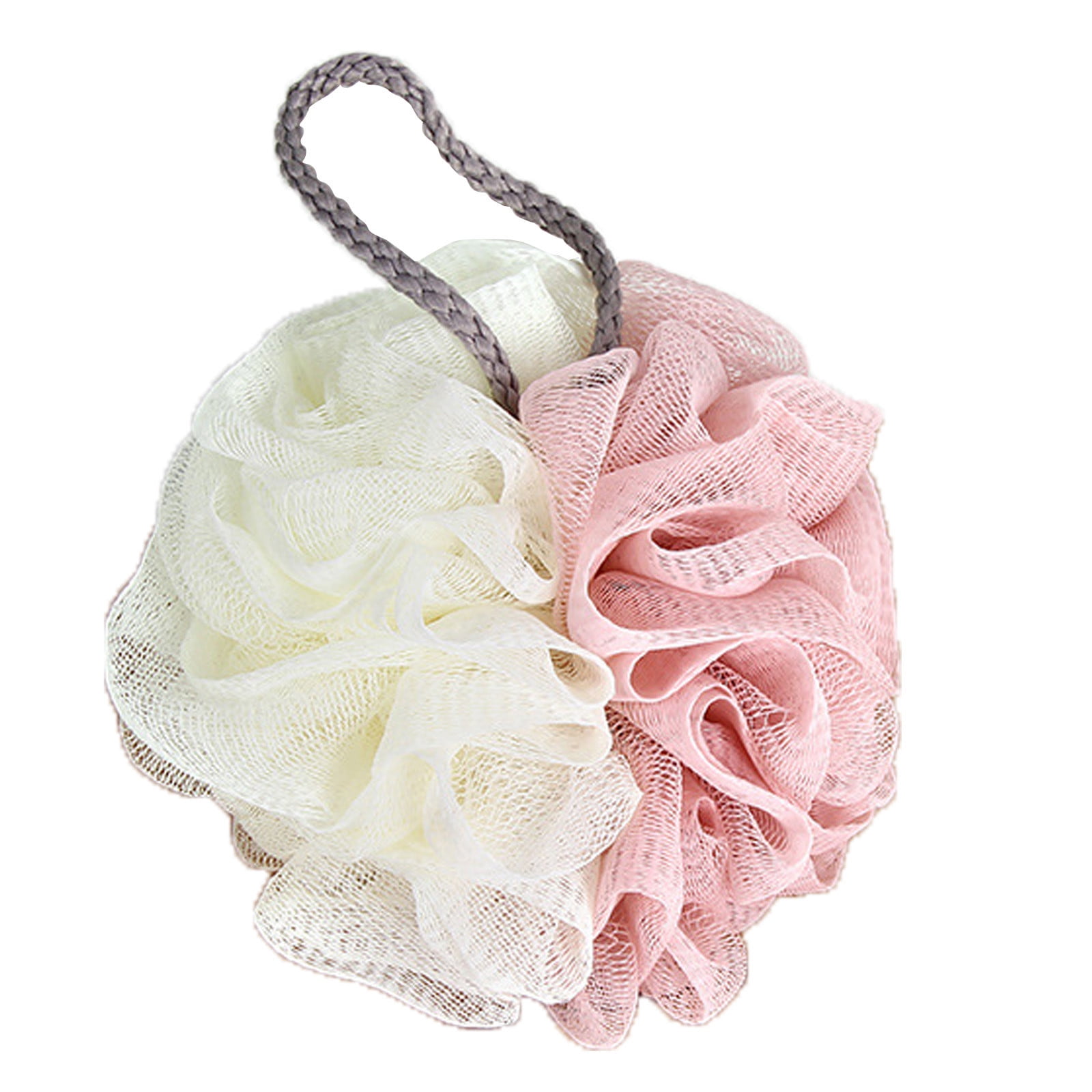 Matoen Pink Bath Ball Loofah Sponge, Exfoliating, 4.7x4.7 inch, Soft ...
